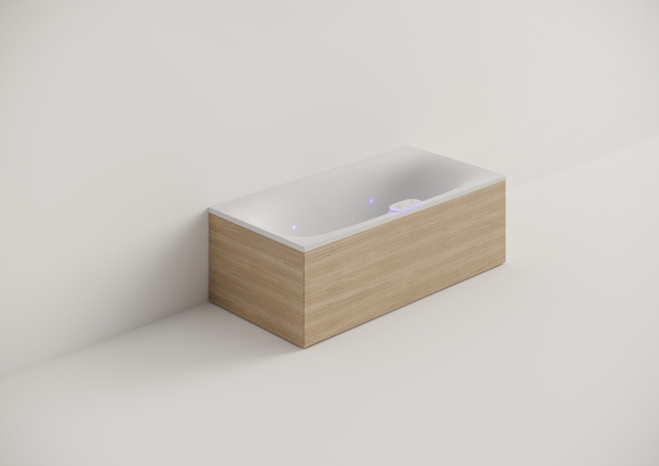 Rectangular acrylic bathtub ARGA® 180 By Jacuzzi® design Whynot Design