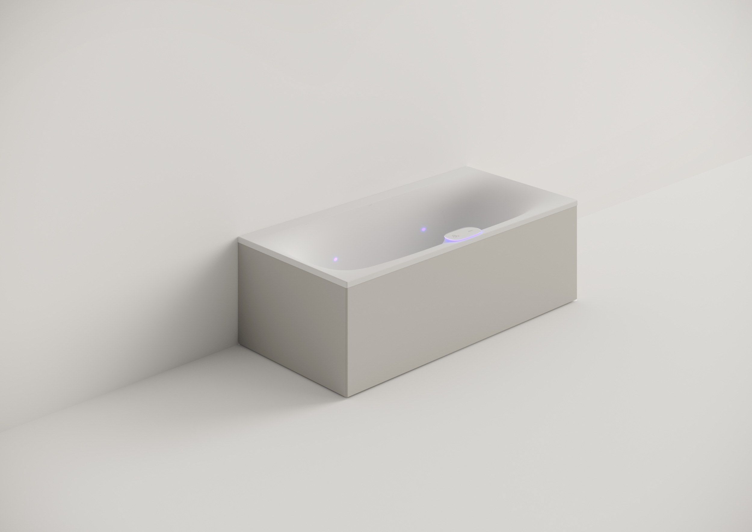 Rectangular acrylic bathtub ARGA® 180 By Jacuzzi® design Whynot Design