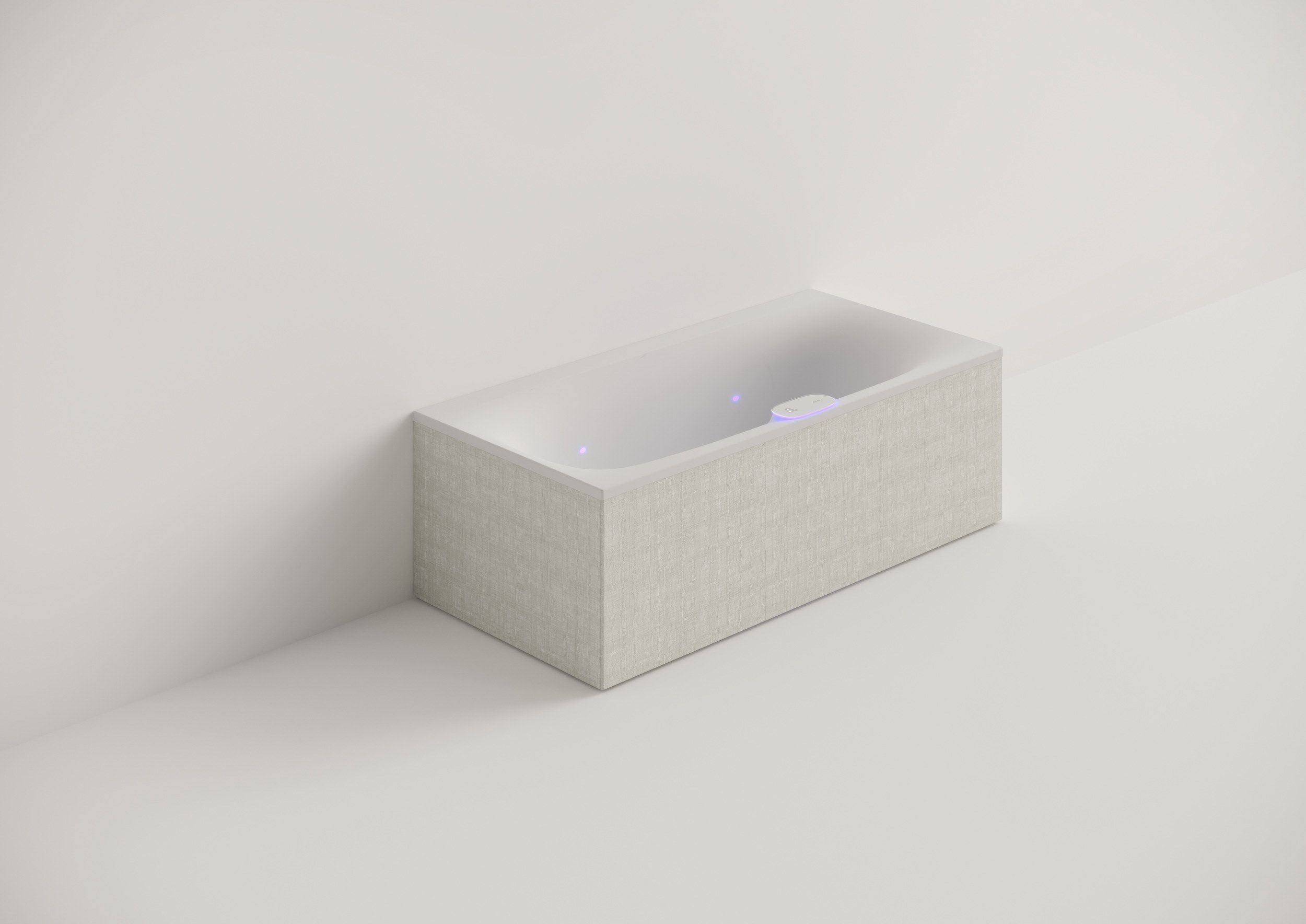 Rectangular acrylic bathtub ARGA® 180 By Jacuzzi® design Whynot Design