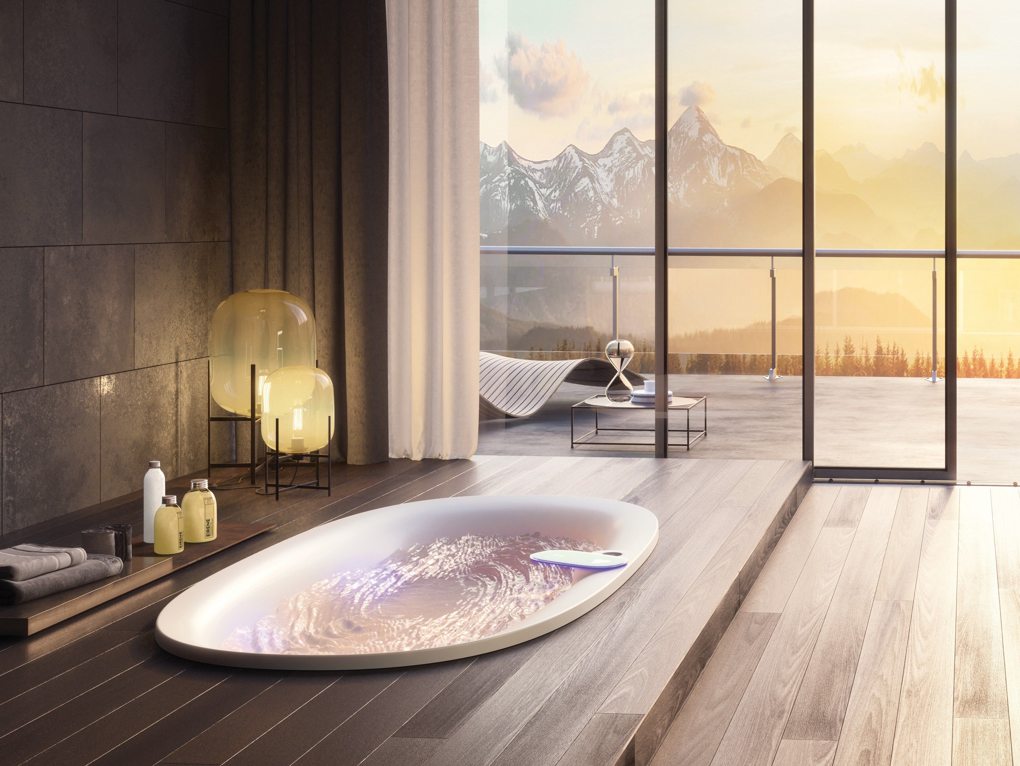 ARGA® | Built-in bathtub Arga® Collection By Jacuzzi® design Whynot Design