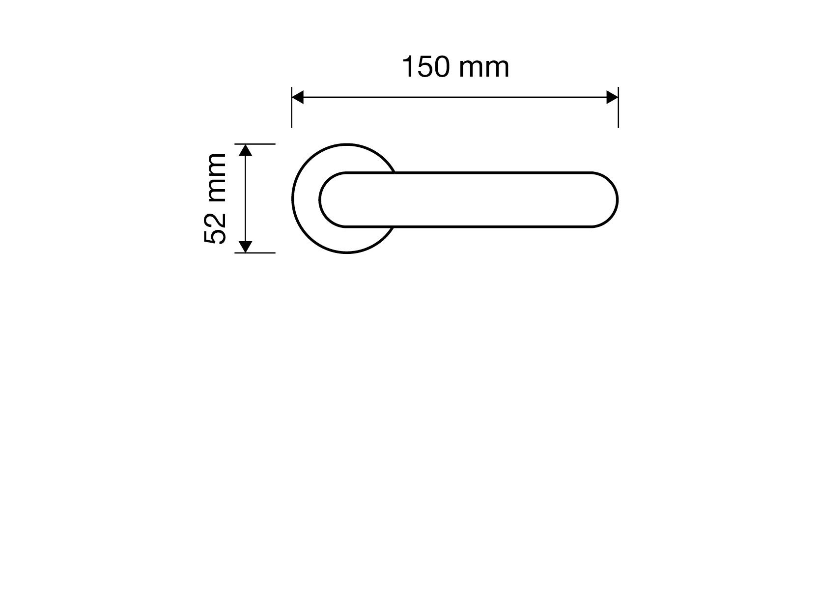 ARIA | Door handle with lock Aria Collection By LINEA CALI'