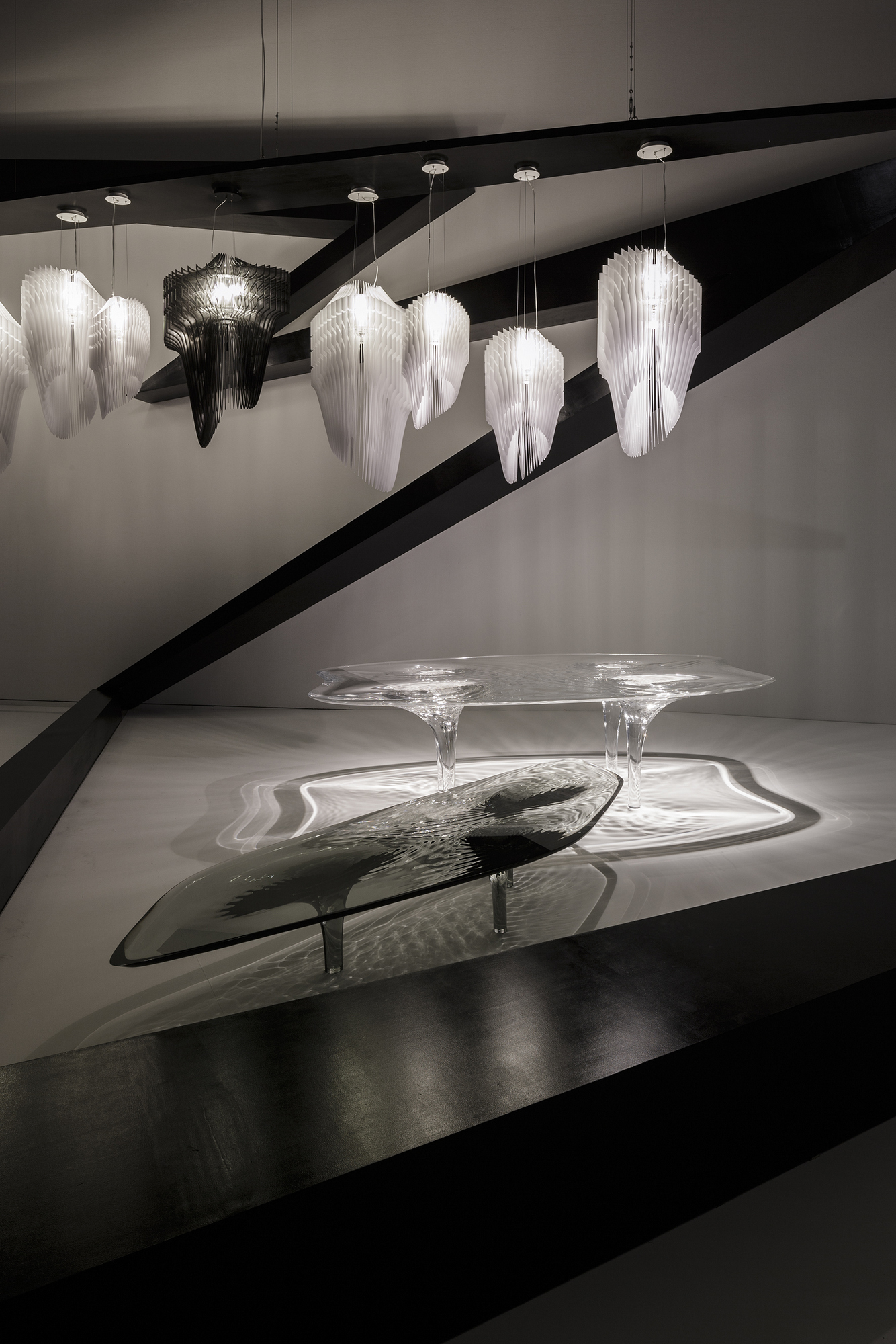 ARIA Pendant lamp By Slamp | design Zaha Hadid Design