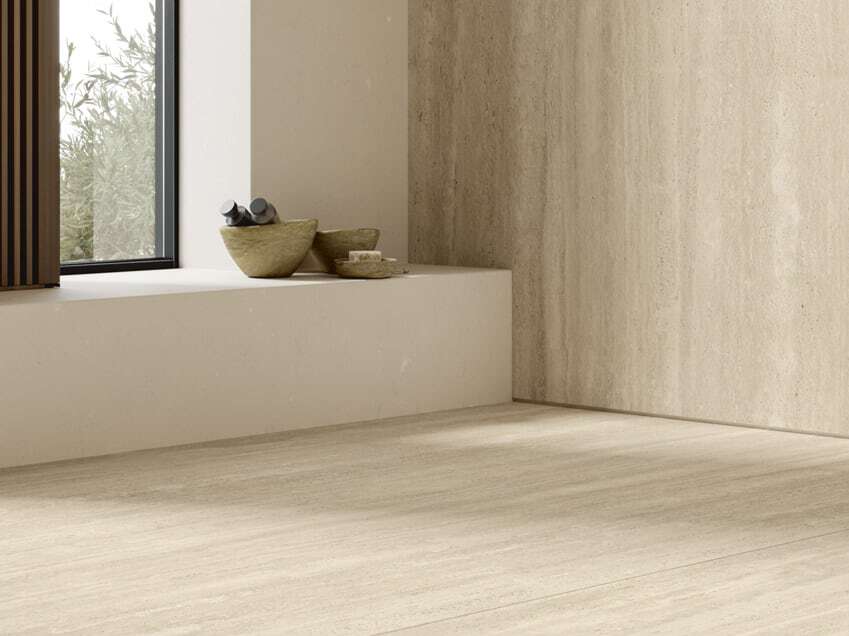 ULTRA MARMI - TRAVERTINO ROMANO Flooring By Ariostea