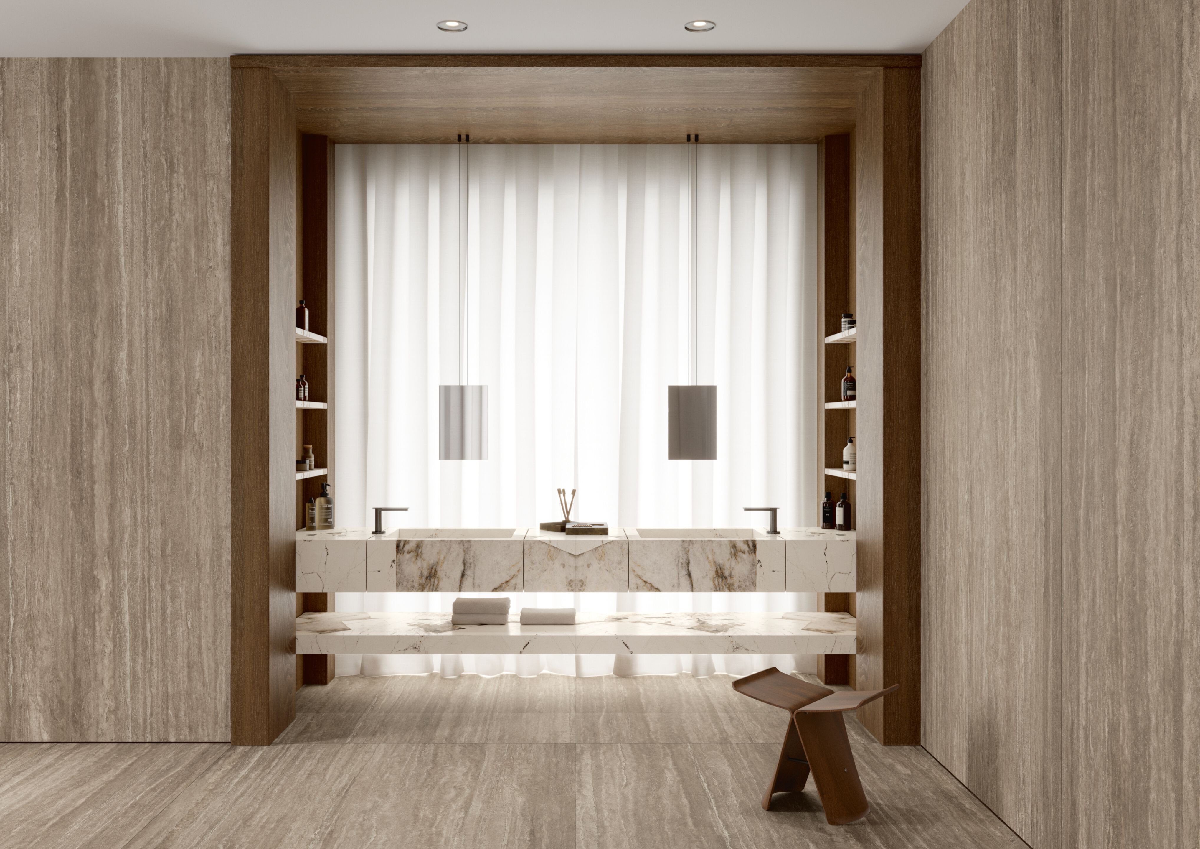 Pavimento/rivestimento in gres porcellanato effetto marmo ULTRA MARMI ...