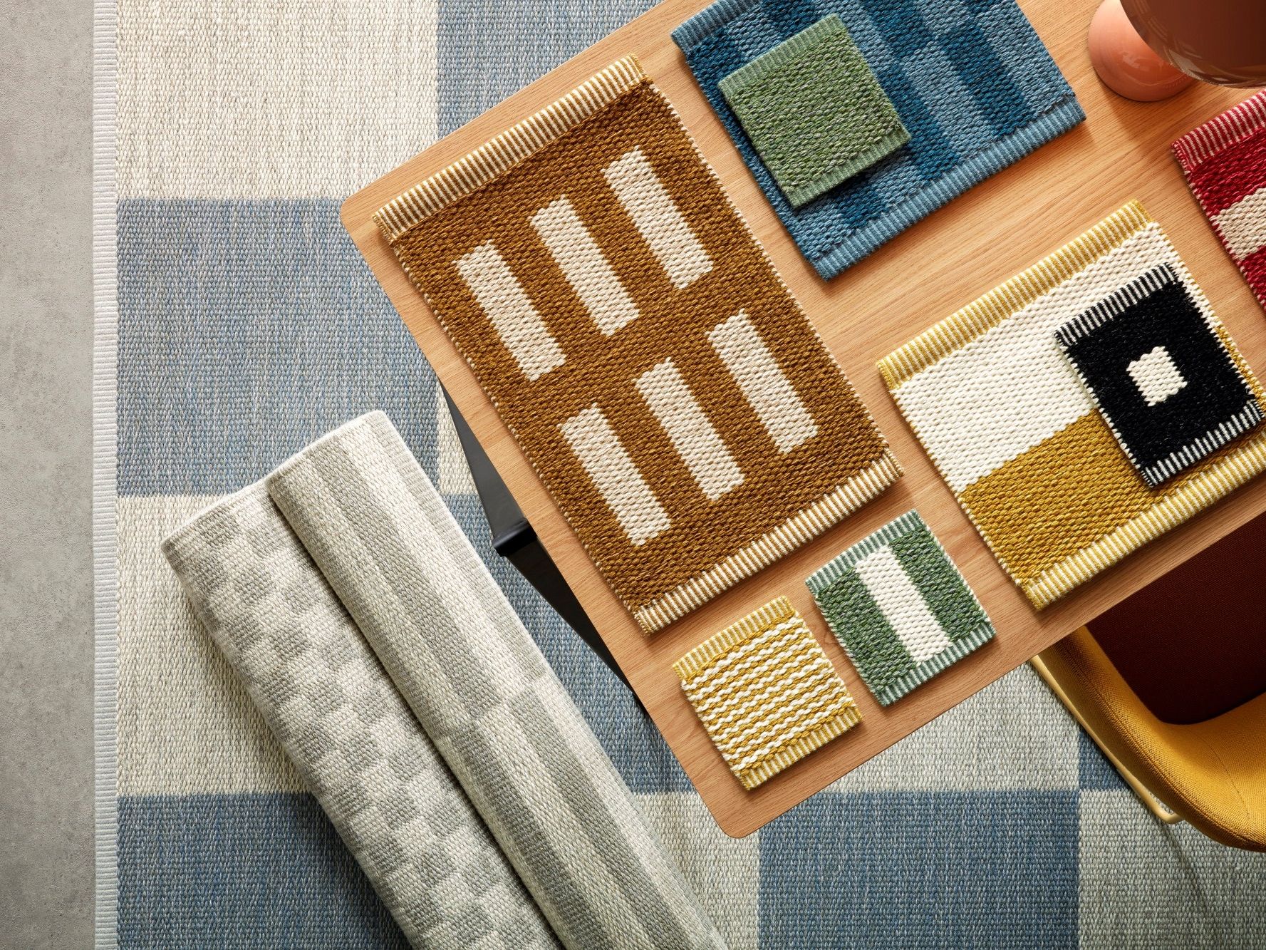 Wool rug with geometric shapes ARKAD By Kasthall design Gunilla ...