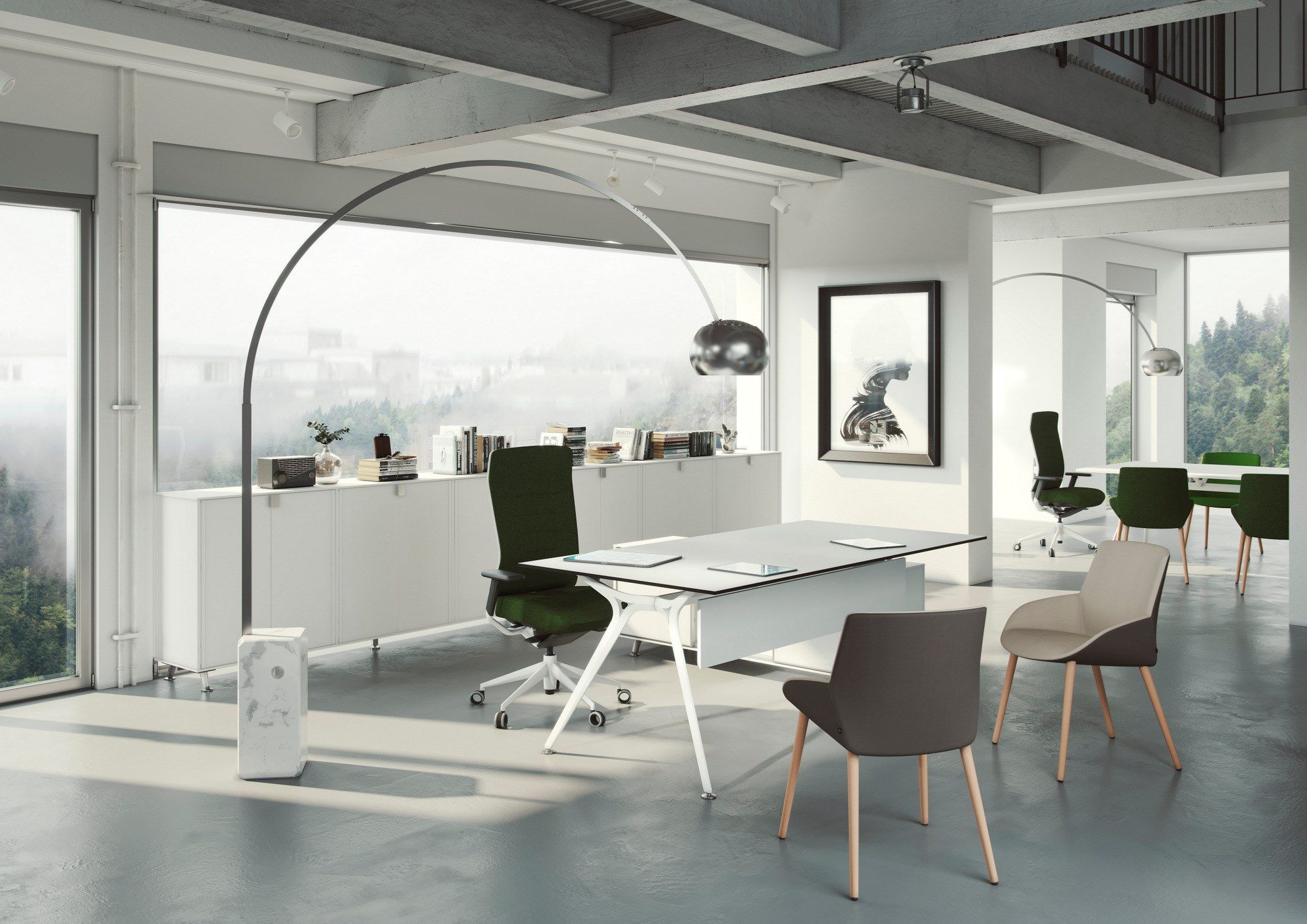 ARKITEK | Rectangular office desk By ACTIU design Marcelo Alegre