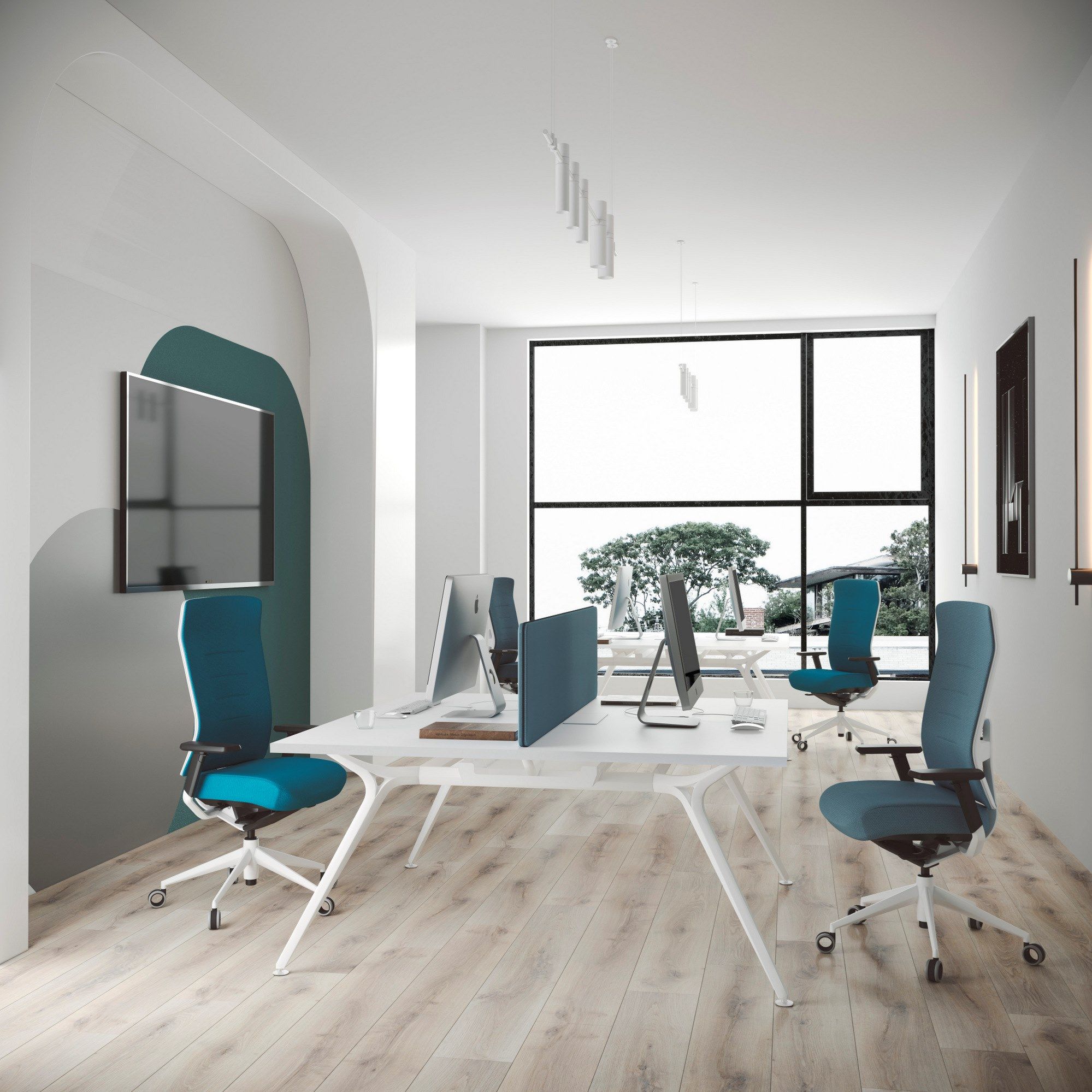 ARKITEK | Multiple office desk By ACTIU design Marcelo Alegre