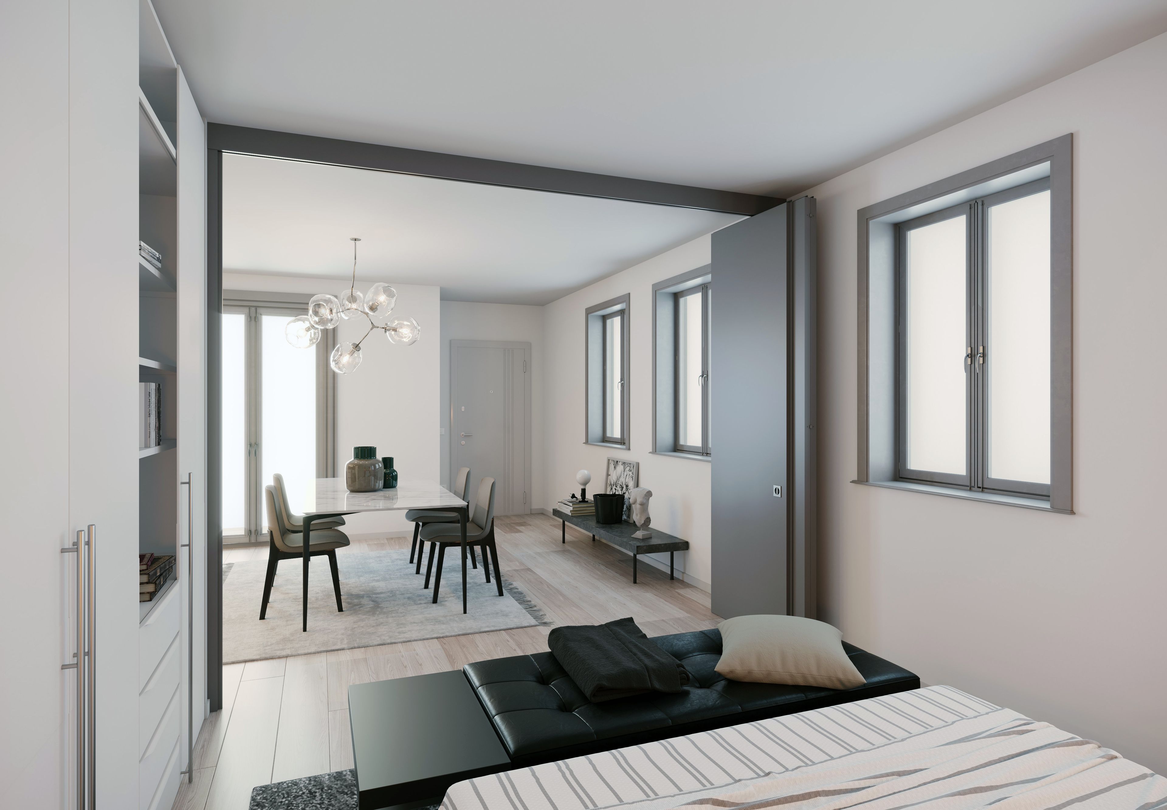 ARMONIC Cloison amovible pliante en bois By ANAUNIA