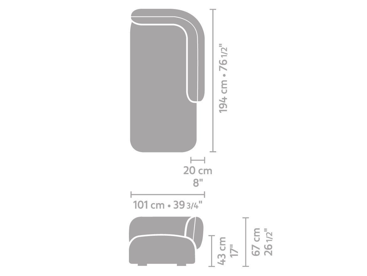 ARP Sectional fabric sofa By Linteloo | design Sebastian Herkner