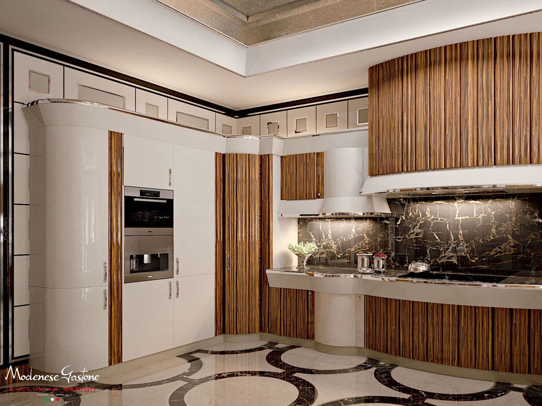 ARROGANCE | Zebrano kitchen Custom zebrano kitchen By Modenese Luxury ...