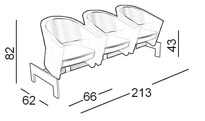 ARROW | Beam seating By Luxy design Stefano Getzel