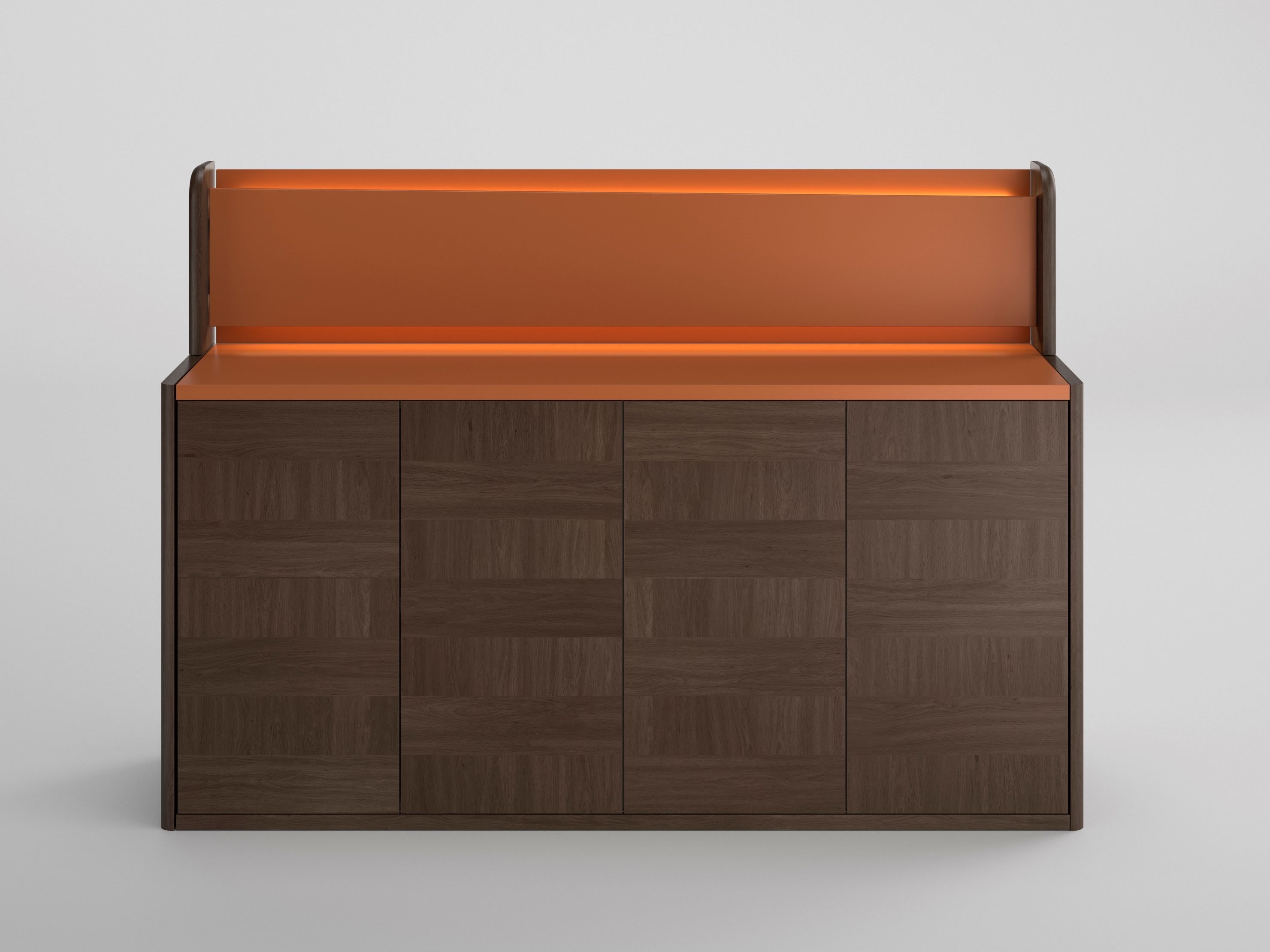 ARTDECO Low wood veneer office storage unit By Ofifran | design Vicent ...