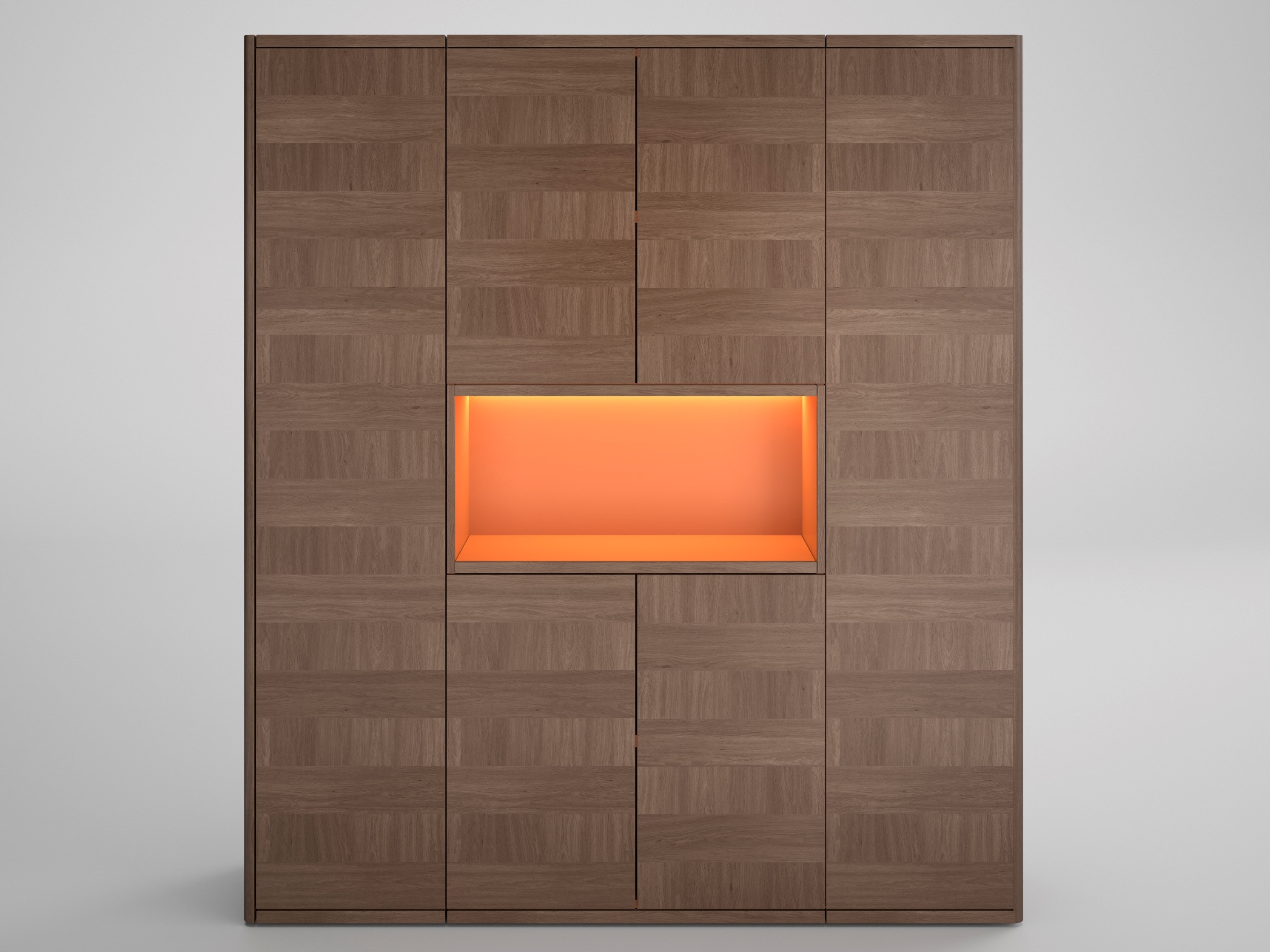 ARTDECO Tall wood veneer office storage unit By Ofifran | design Vicent ...