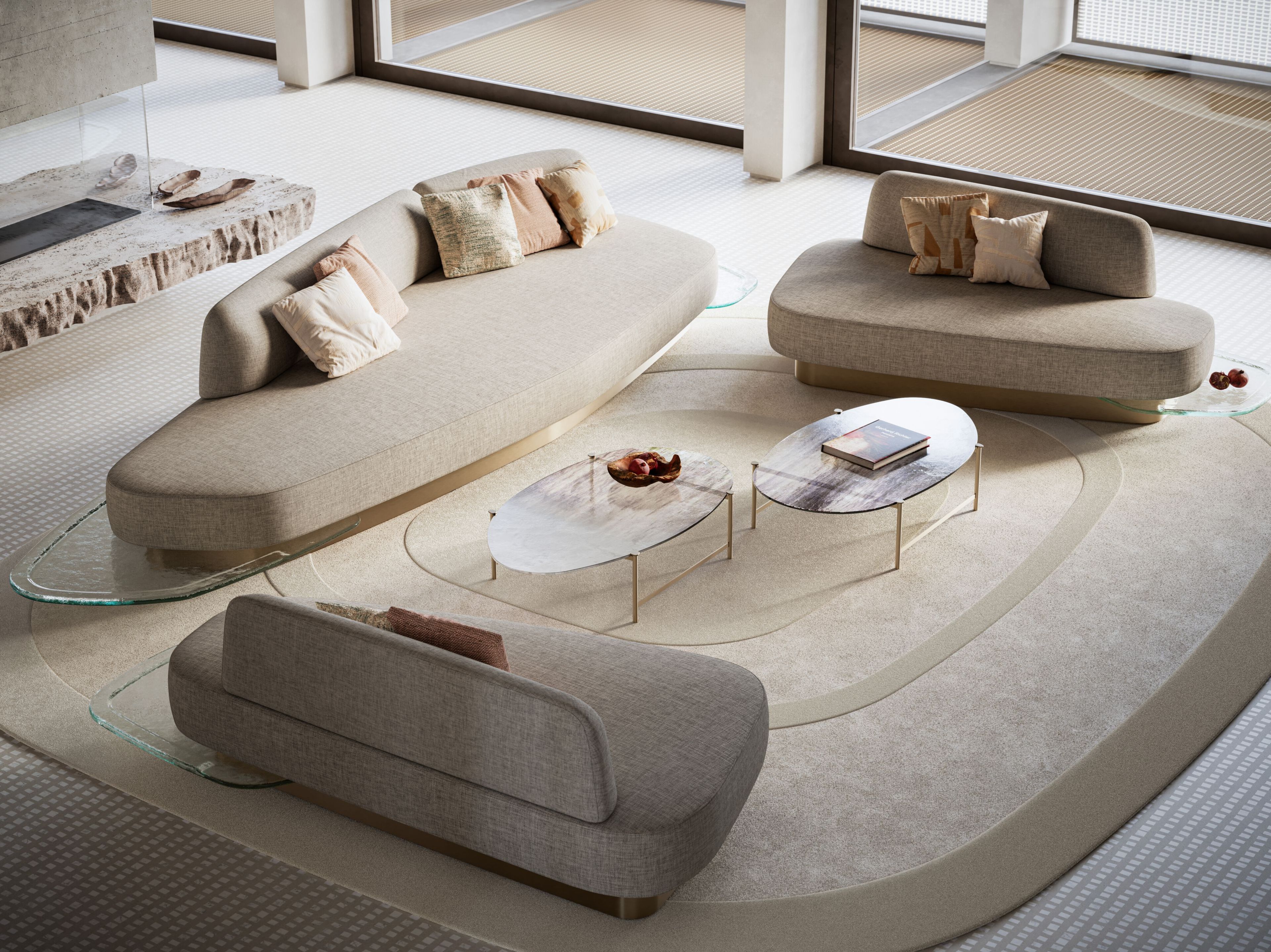 Divano in tessuto BORMIDA - ARTE VENEZIANA - Edilportale