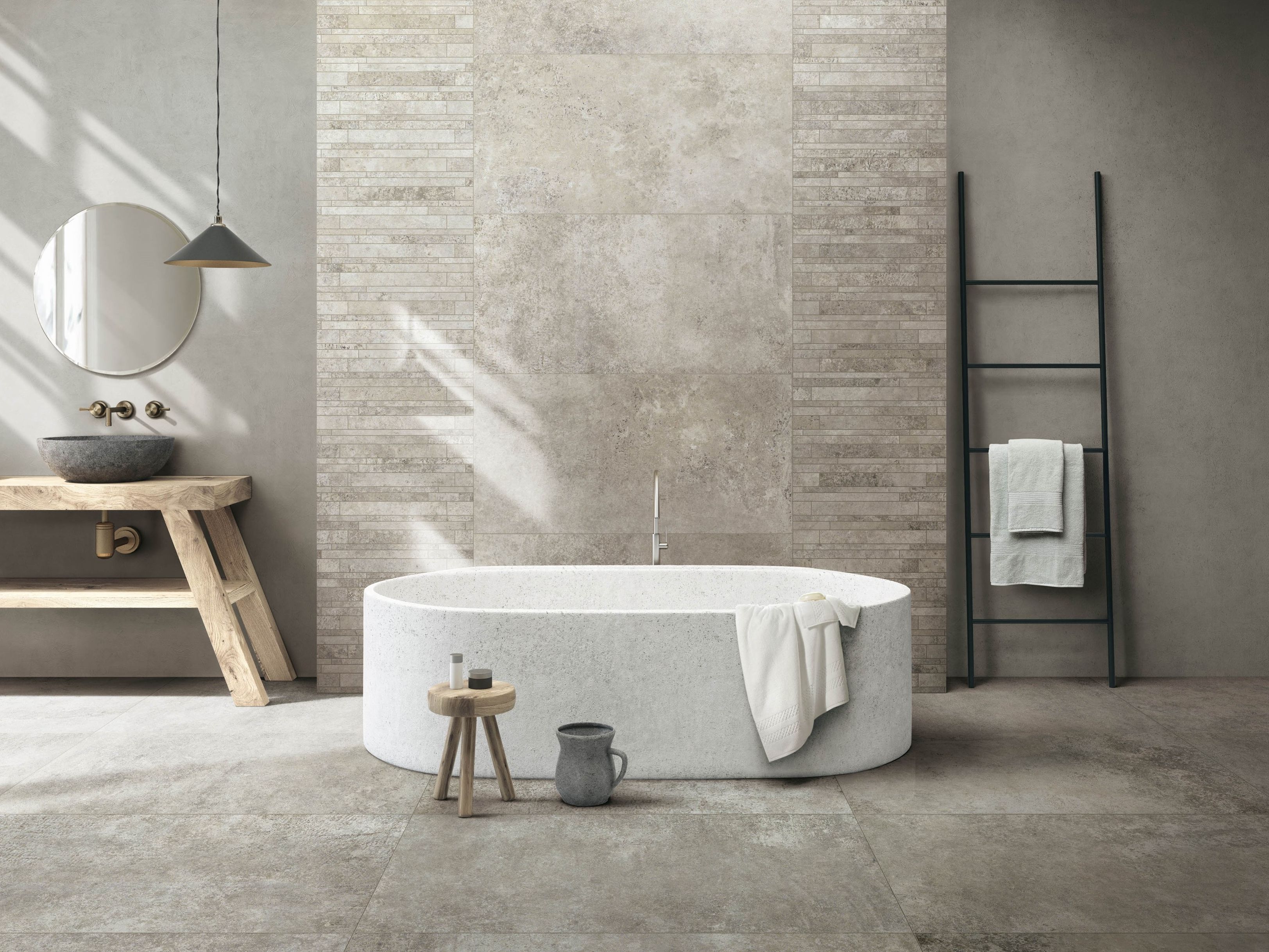 ARTIFACT Pavimento/rivestimento in gres porcellanato smaltato effetto cemento By Florim Ceramiche