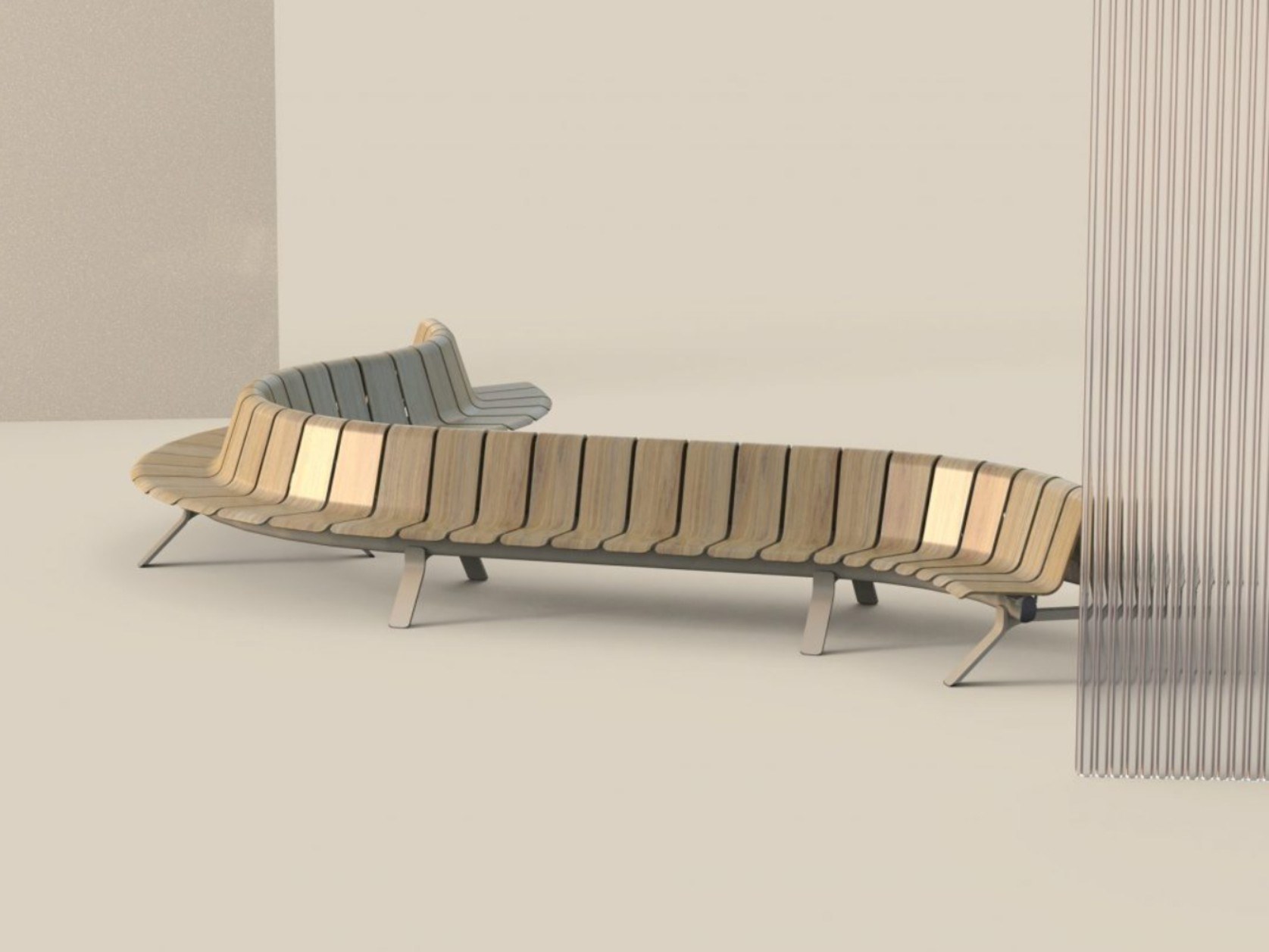 ASCENT DOUBLE BACK Bench By Green Furniture Concept