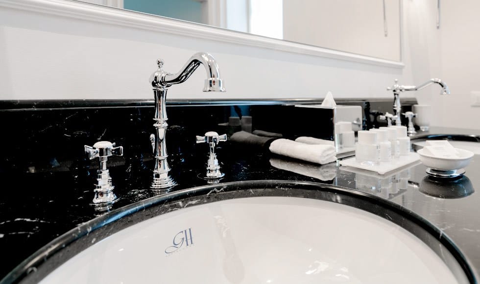 ASCOT 3 hole countertop washbasin tap By Gentry Home