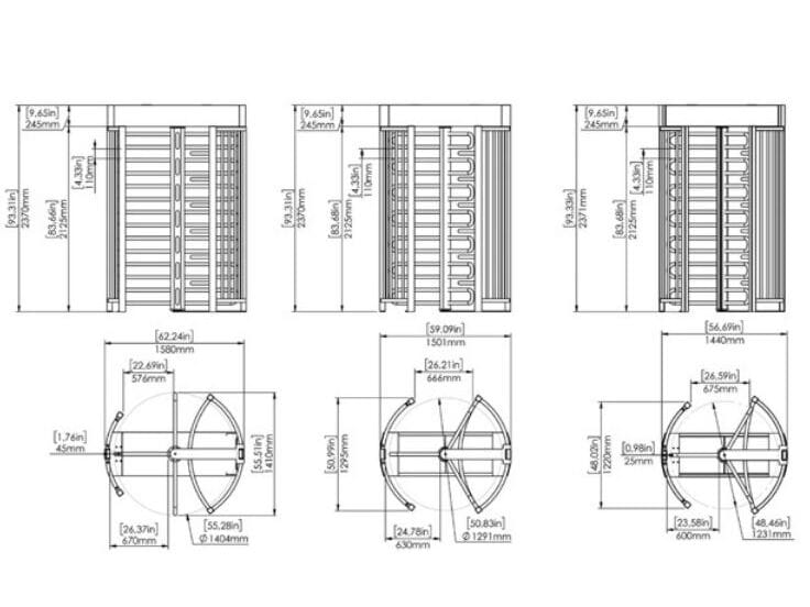 ASSA ABLOY FT400 Turnstile By ASSA ABLOY Entrance Systems