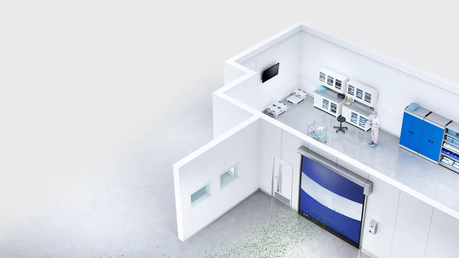 ASSA ABLOY HS9120GAT Cleanroom door By ASSA ABLOY Entrance Systems