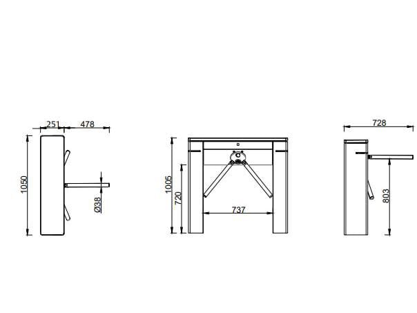 ASSA ABLOY TS100 转门 By ASSA ABLOY Entrance Systems