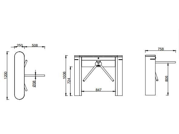 ASSA ABLOY TS200 Torniquete By ASSA ABLOY Entrance Systems