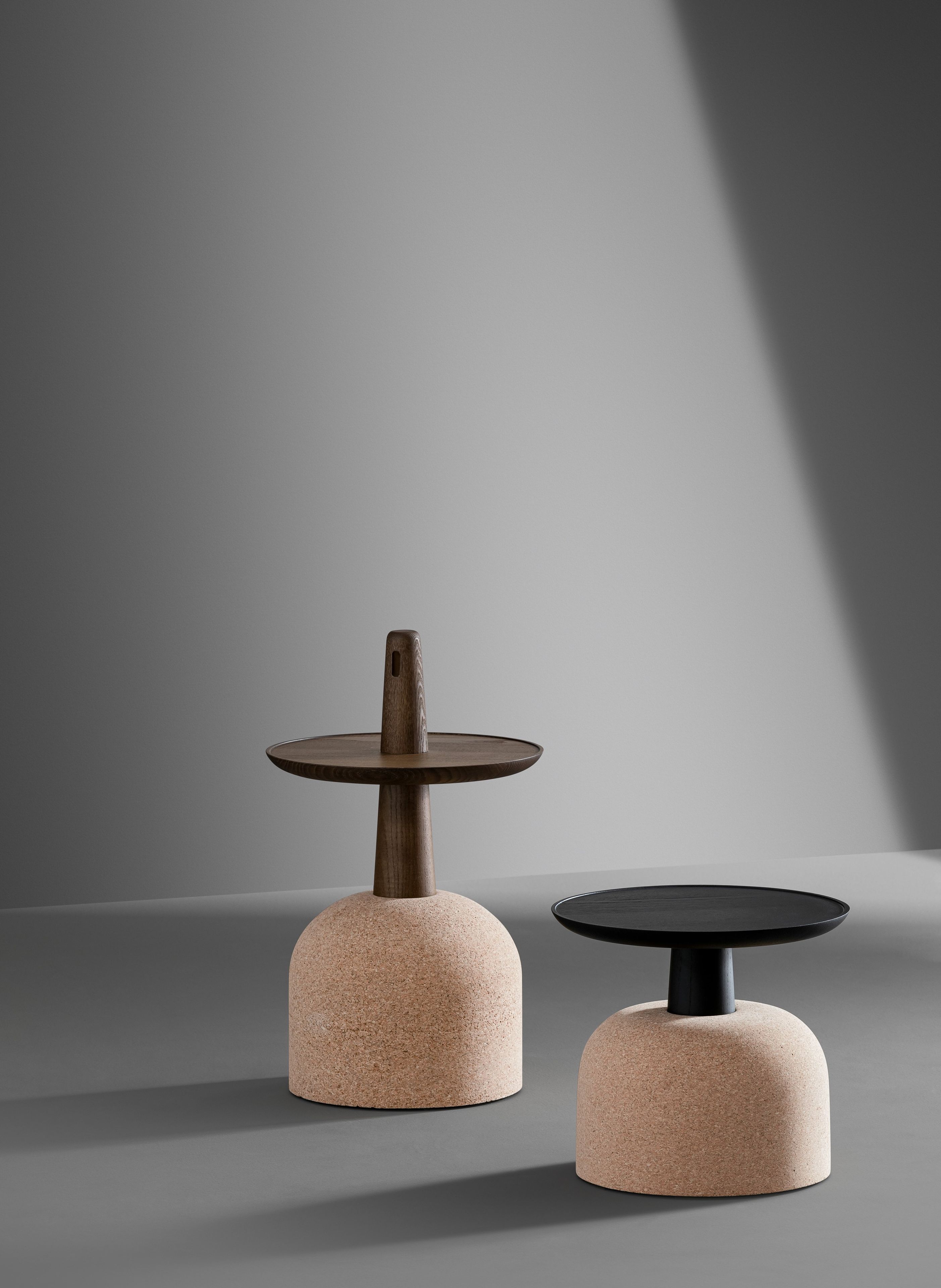 ASSEMBLAGE Round wooden coffee table By Bonaldo | design Alain Gilles