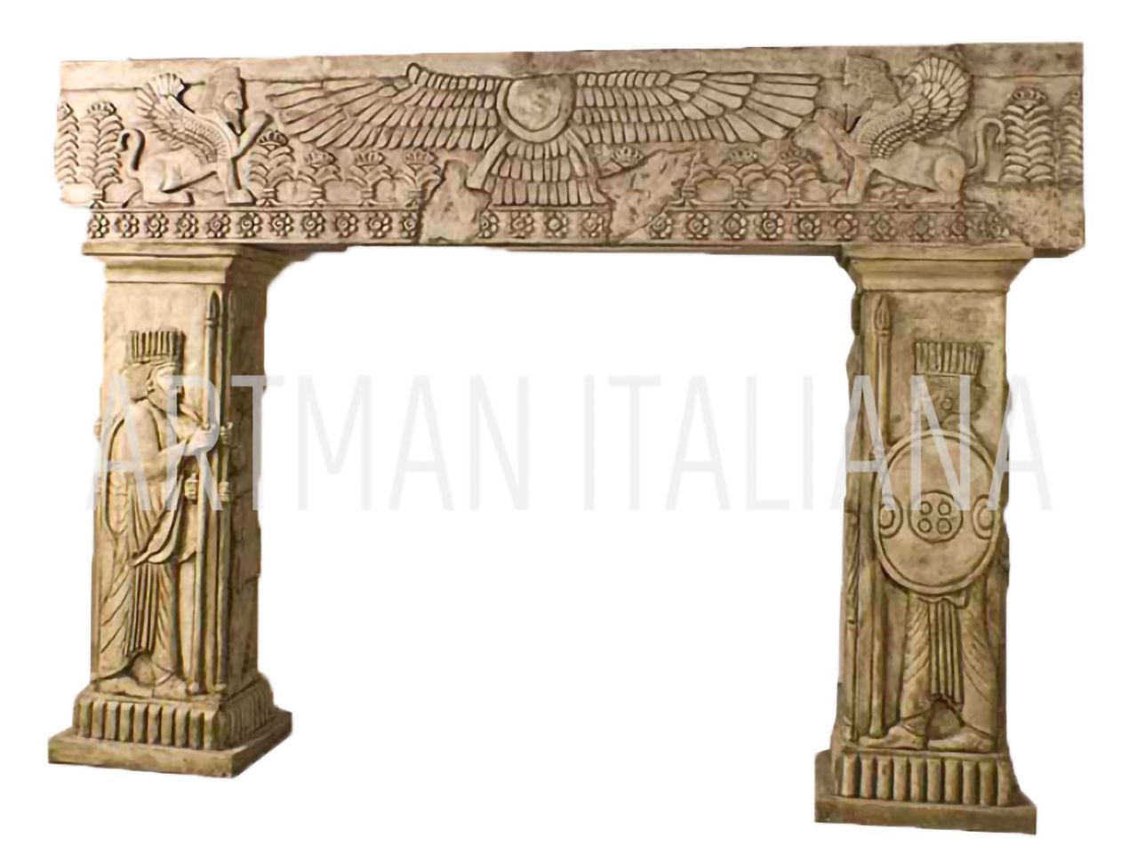 ASSIRO-BABYLON THEME FURNITURE Sculpture en pierre reconstituée By ...