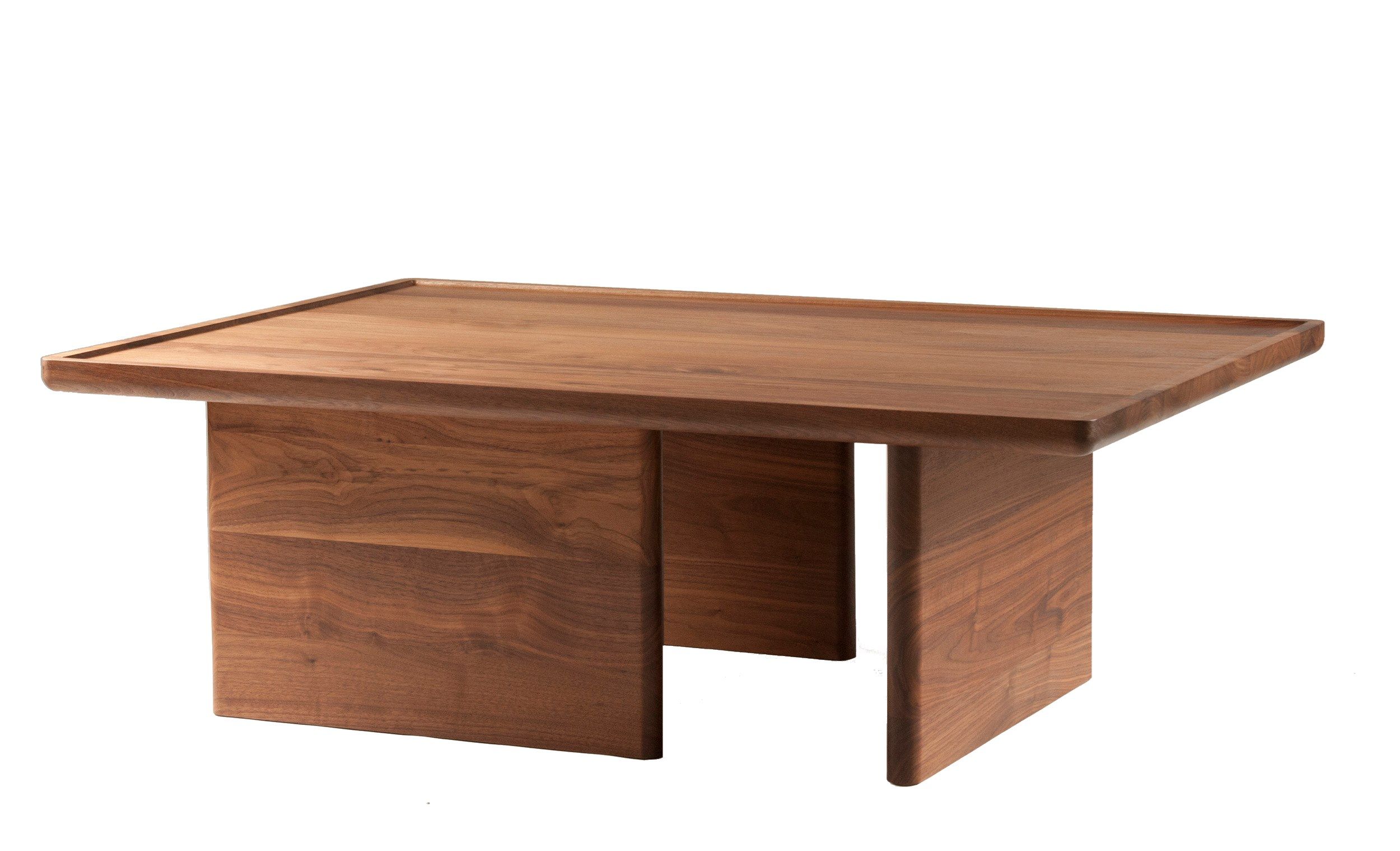 ASYMMETRIC Rectangular solid wood coffee table By BassamFellows ...