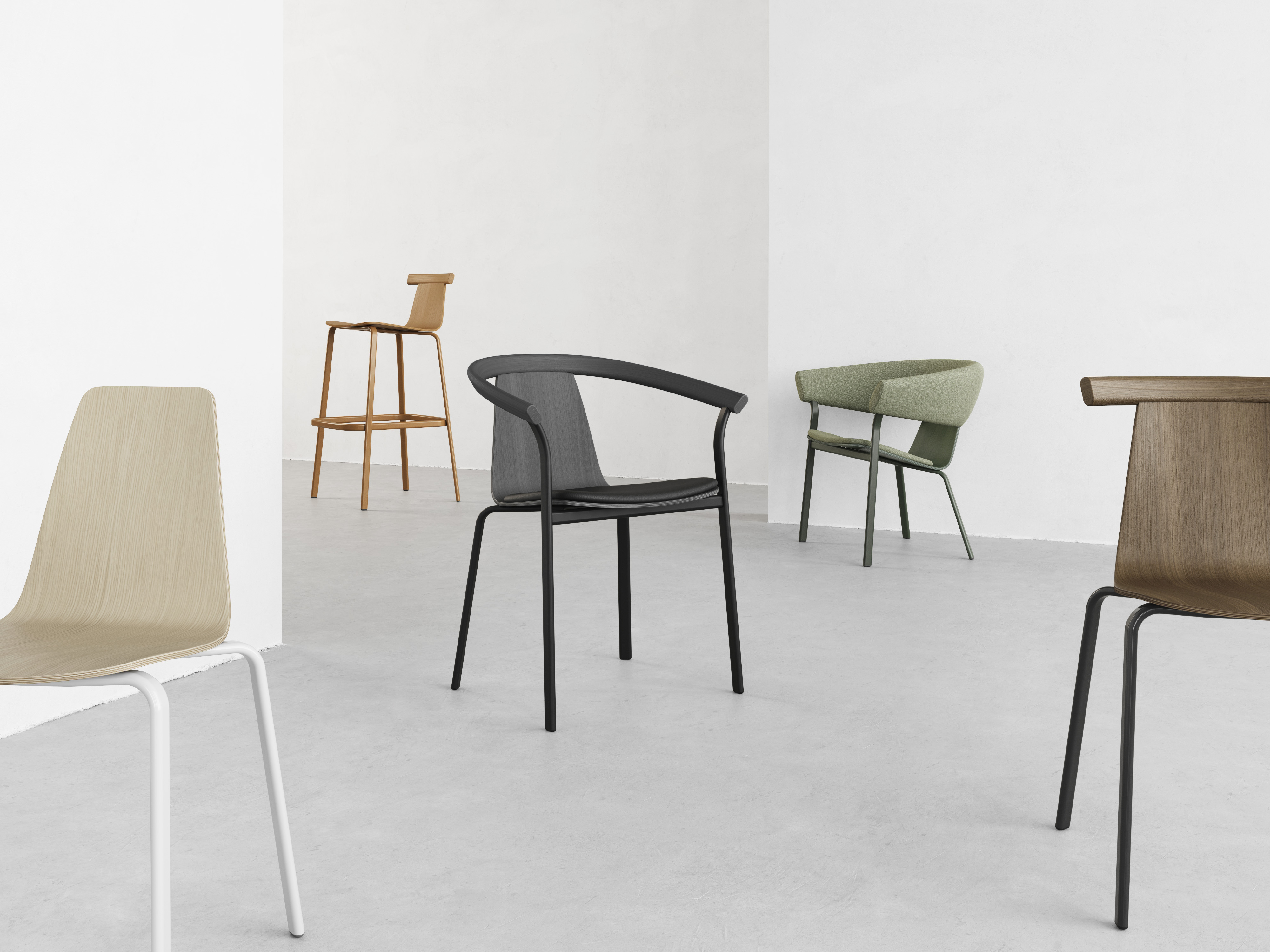 ATAL Stackable wooden chair By Alki | design Form Us With Love
