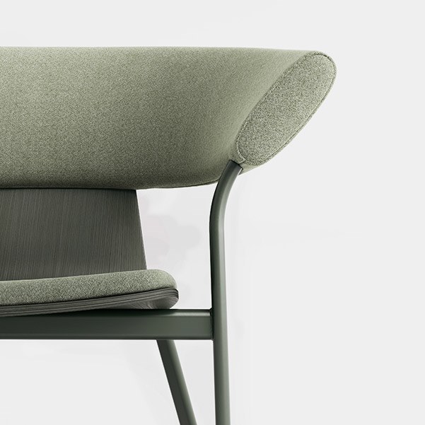 ATAL LOUNGE Fabric easy chair with armrests By Alki | design Form Us ...
