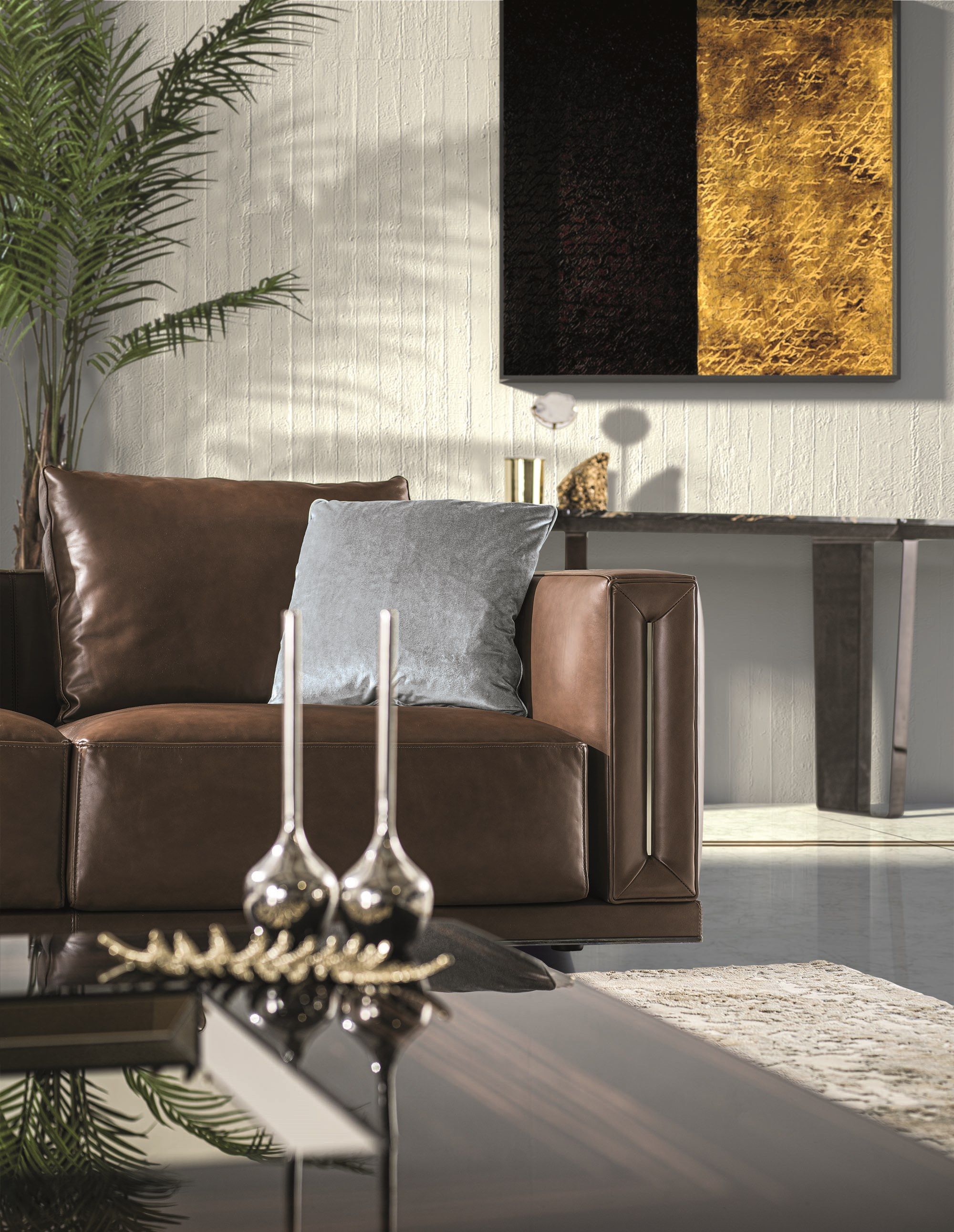 LOVELUXE 2020 – SARTORIA COLLECTION Modular leather sofa By Longhi ...