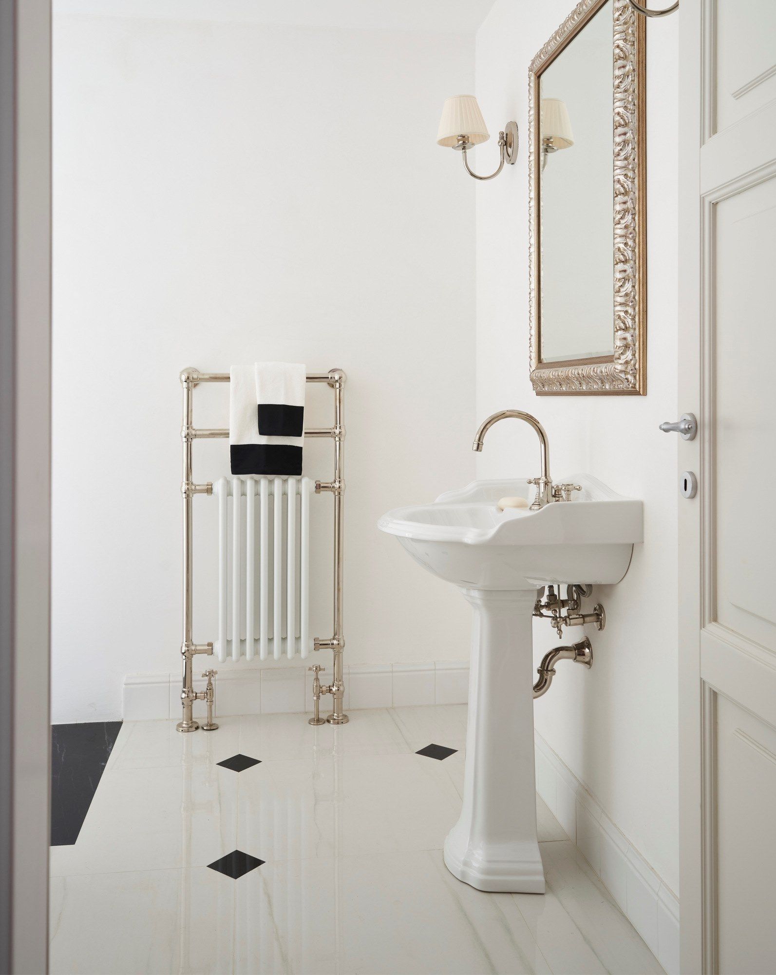 Porcelain stoneware flooring with marble effect ATELIER 18 By Devon&Devon