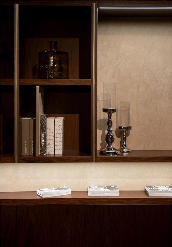 Open custom wooden bookcase ATHENA By Capital Collection