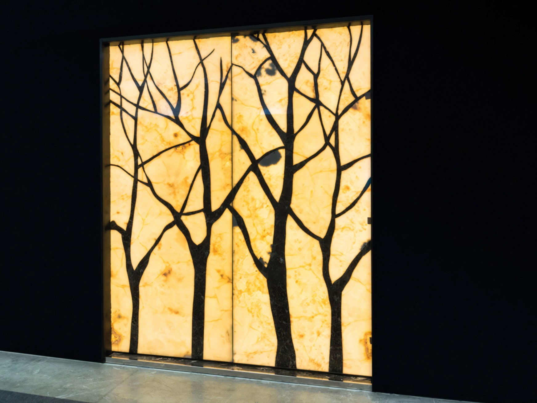 ATHENA | Safety door Sliding armored door with inlaid in onlyx and ...