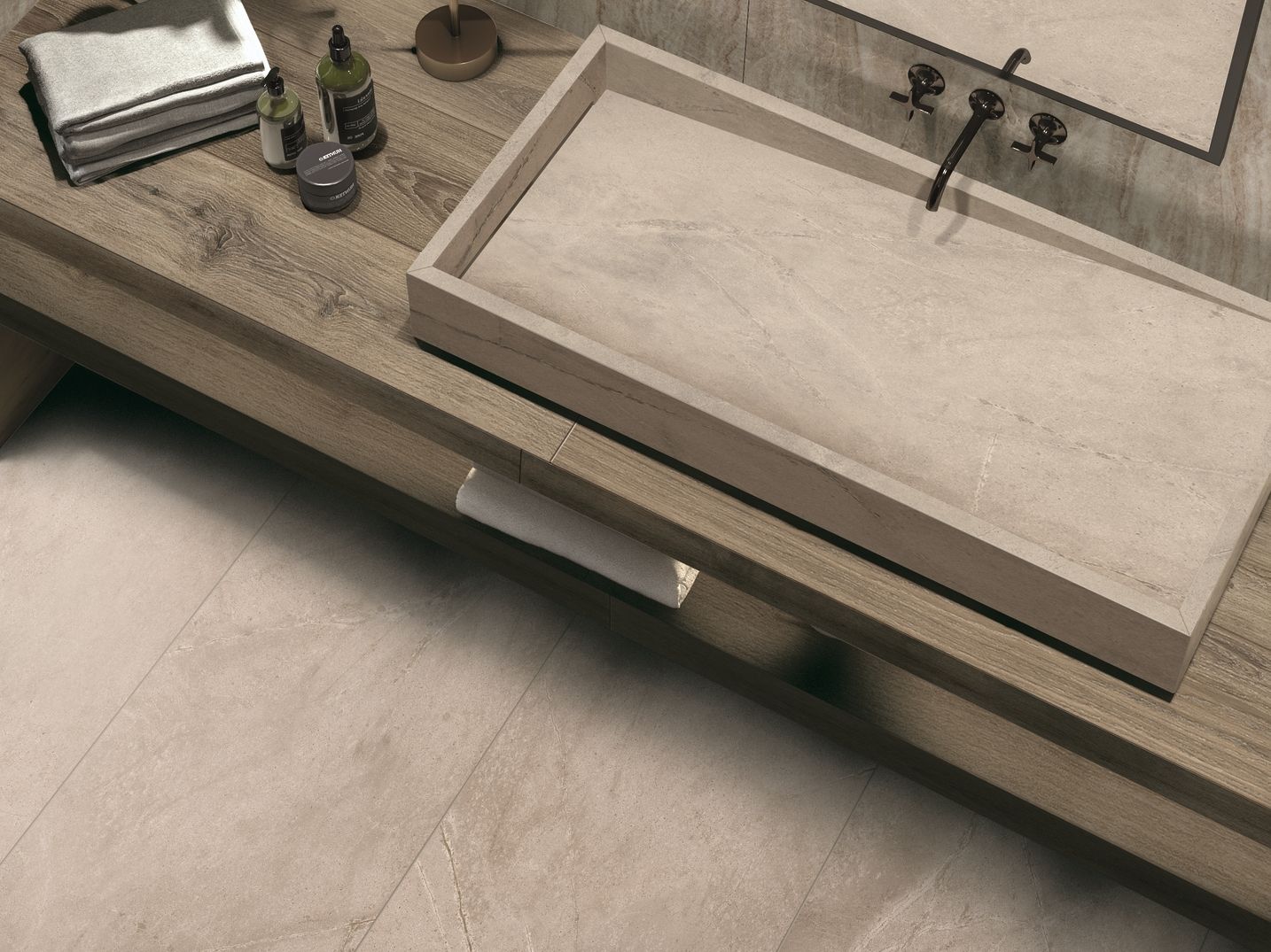 ATLANTIS Porcelain stoneware wall/floor tiles By ABK