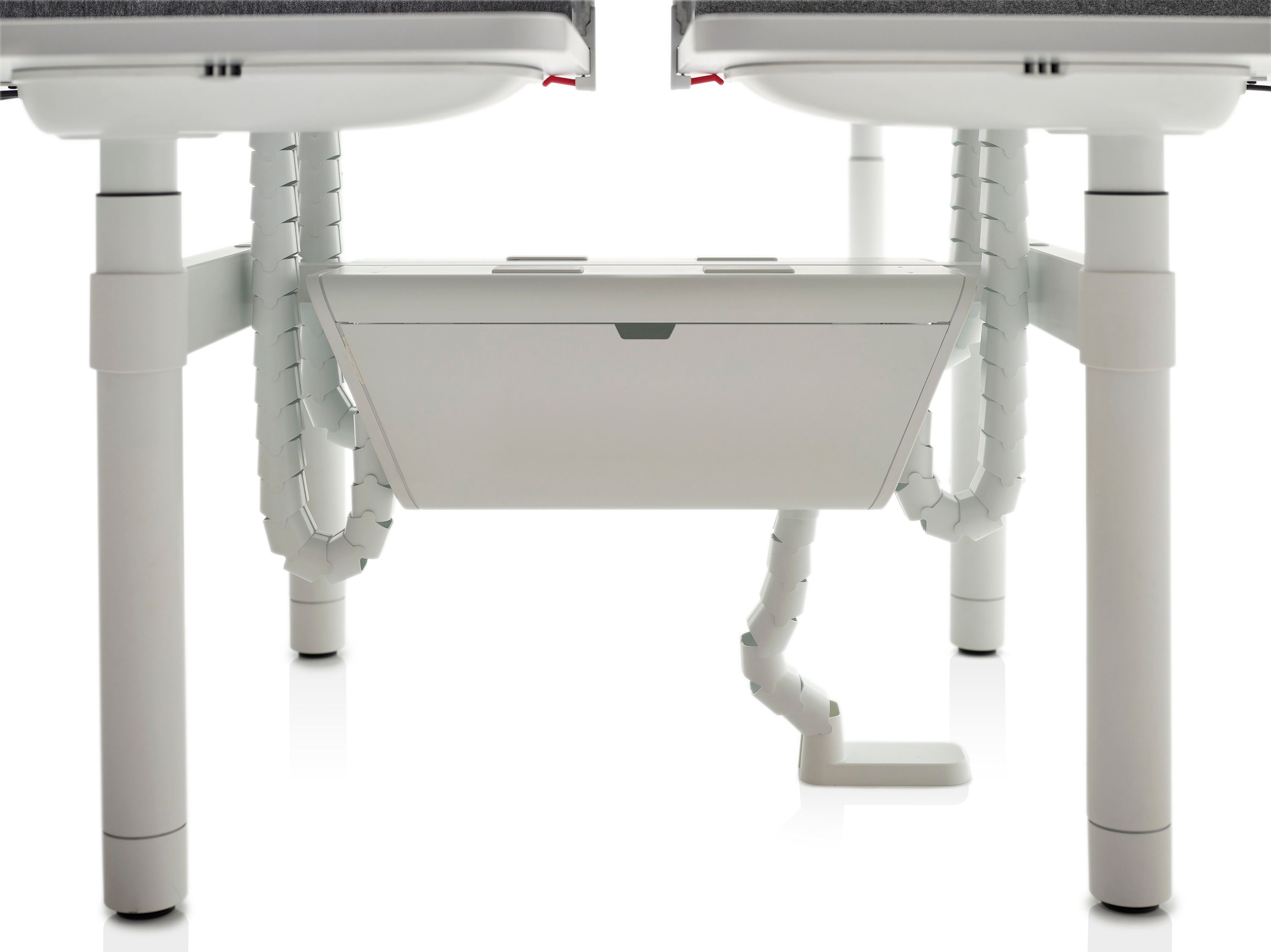 ATLAS OFFICE LANDSCAPE | Office desk with shelves Atlas Collection By ...