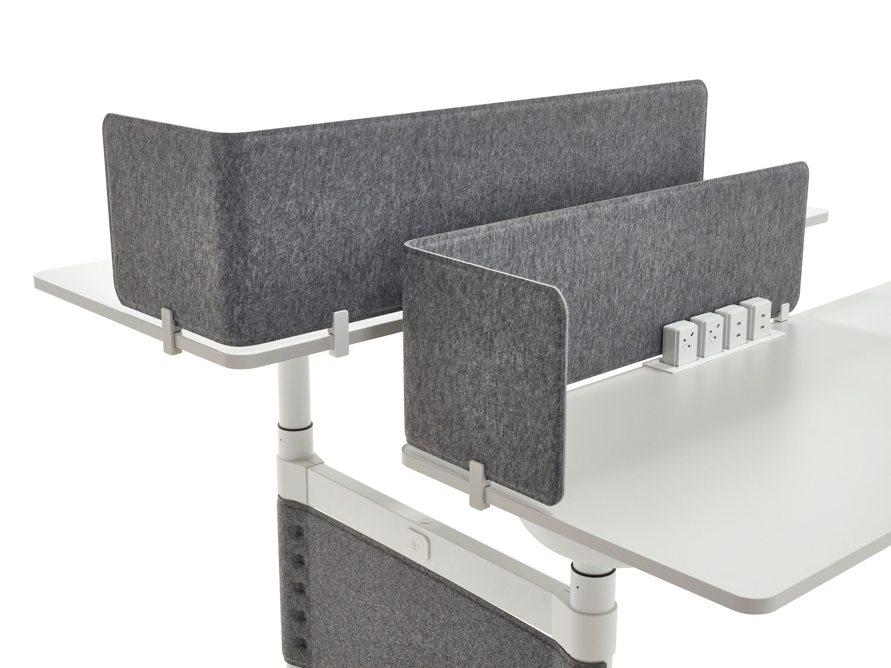 ATLAS OFFICE LANDSCAPE | Office desk with shelves Atlas Collection By ...