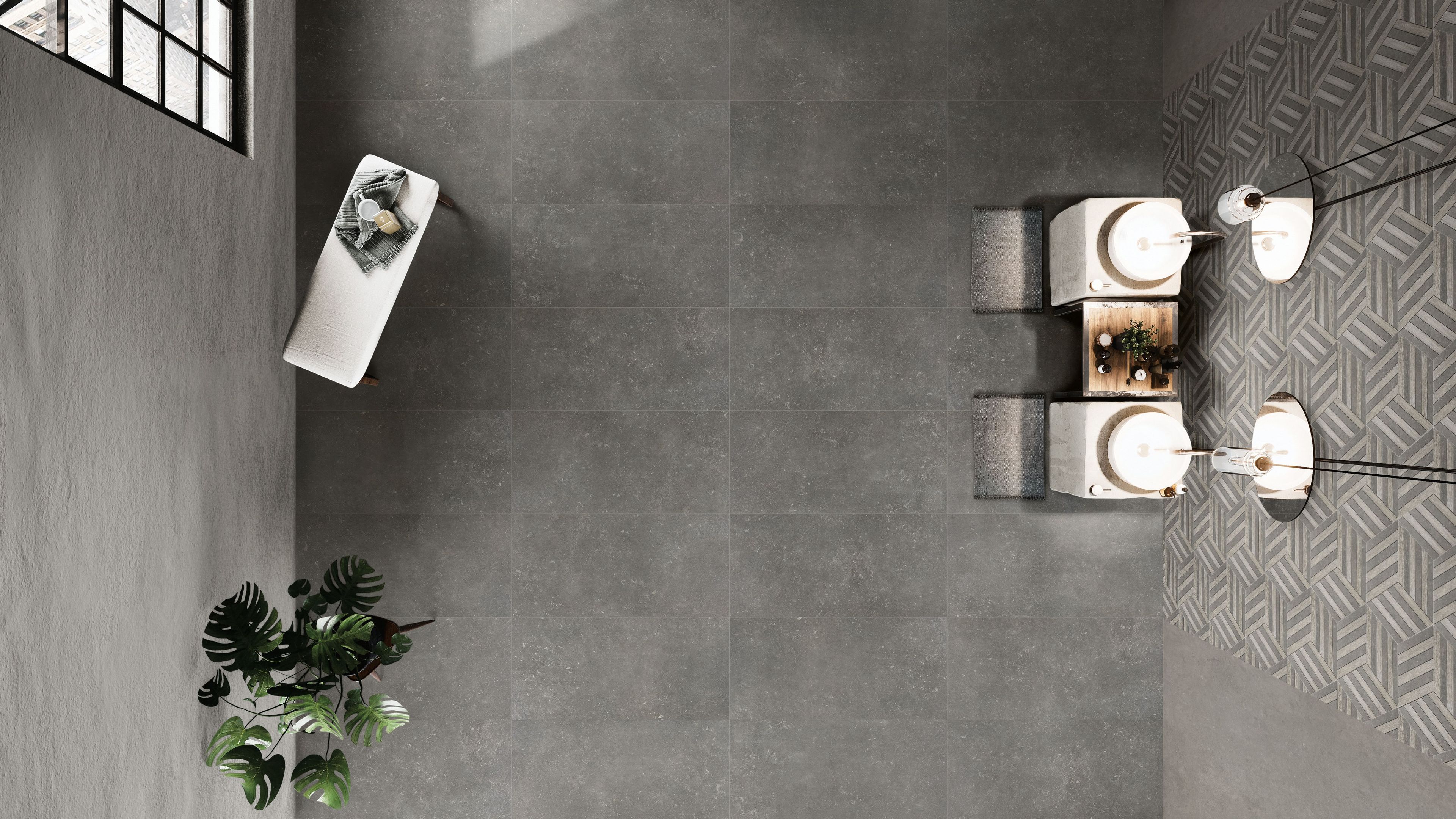 Porcelain stoneware wall/floor tiles with stone effect ATMOSPHÈRES DE ...