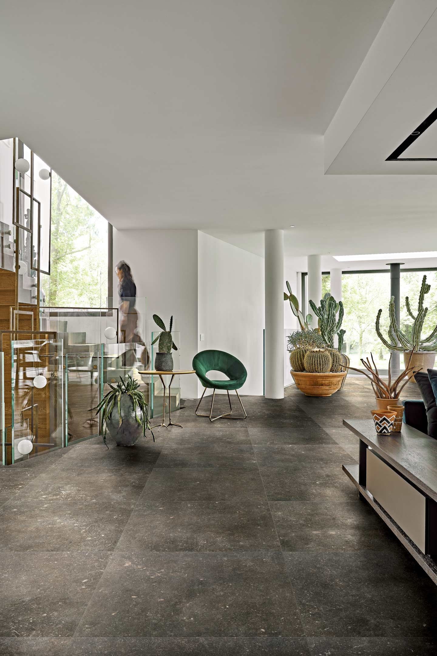 Porcelain stoneware wall/floor tiles with stone effect ATMOSPHÈRES DE ...