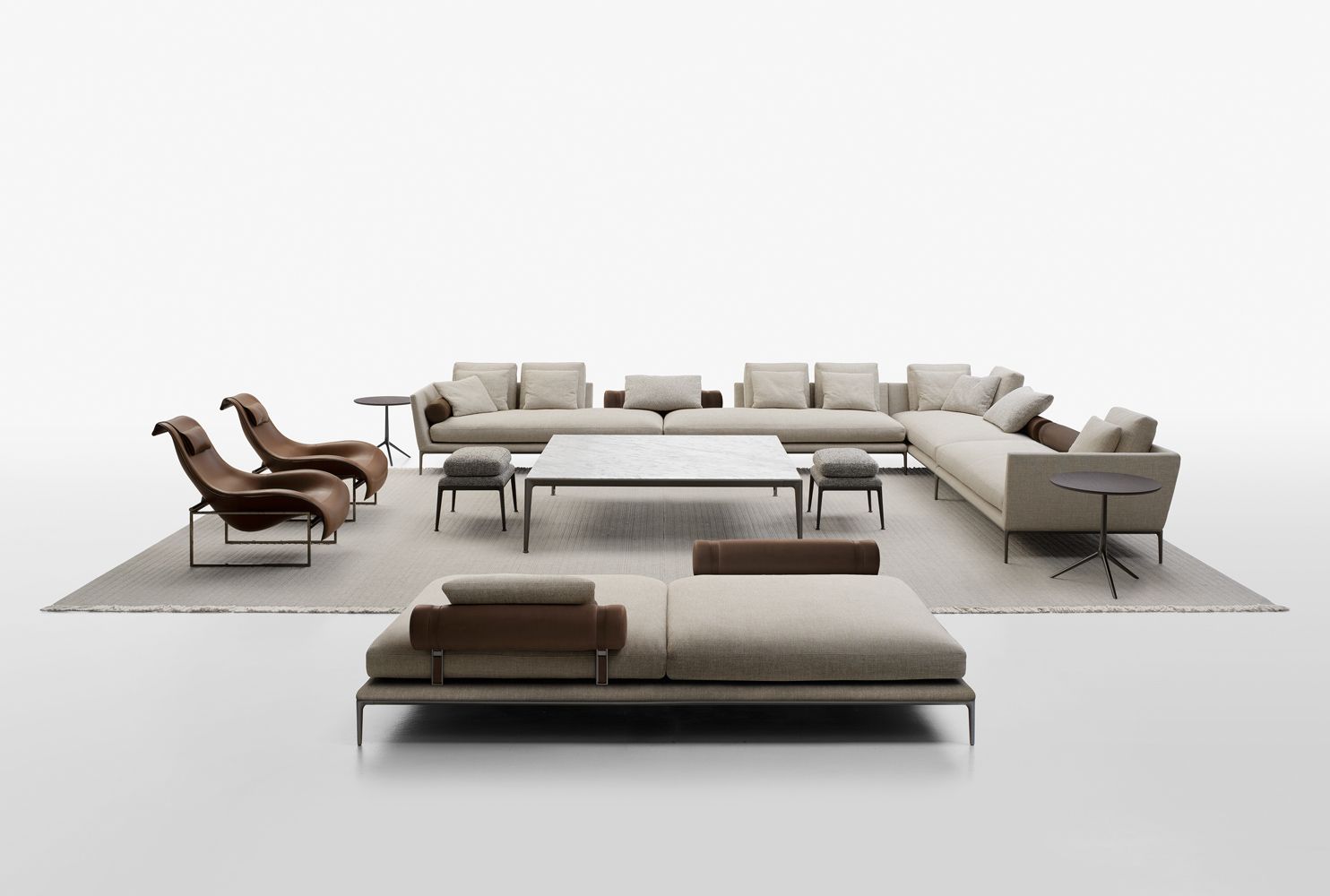 ATOLL | Corner sofa Atoll Collection By B&B Italia design Antonio Citterio