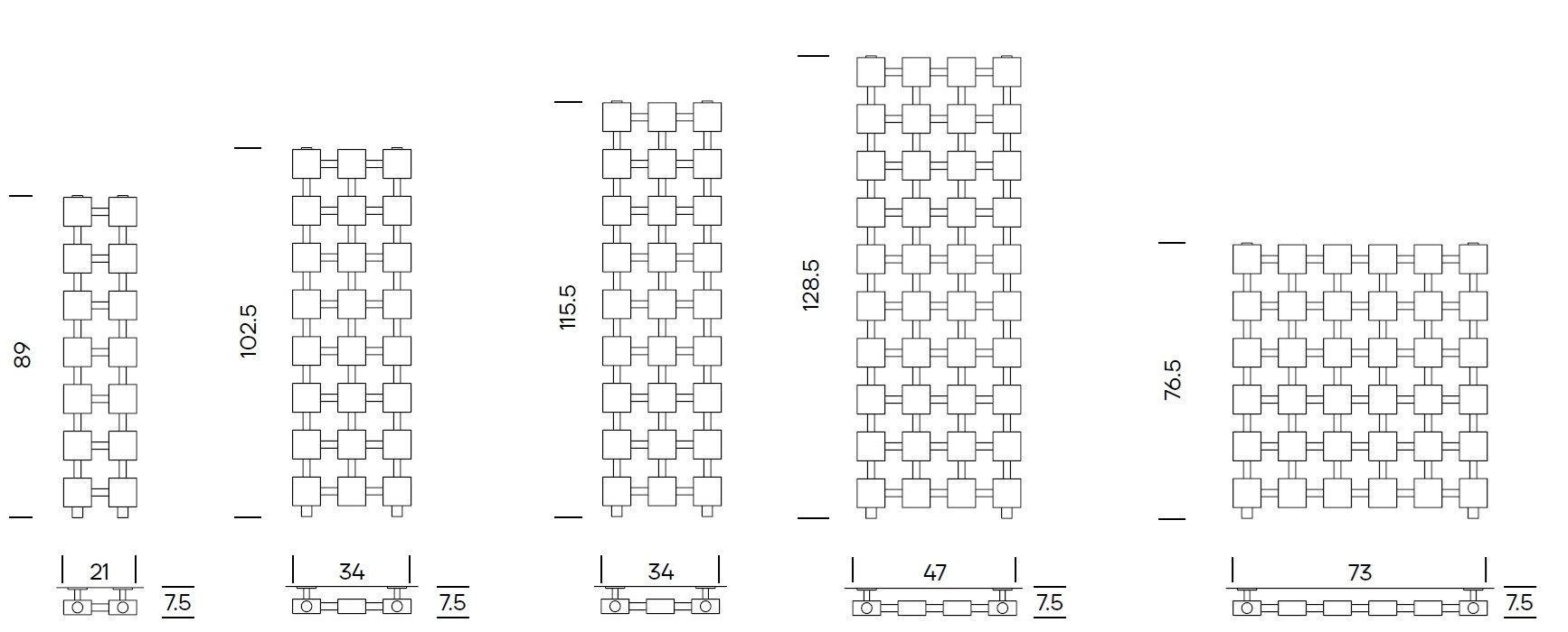 ATOMIC SQUARE Radiador decorativo By Zavar design | design Marta ...