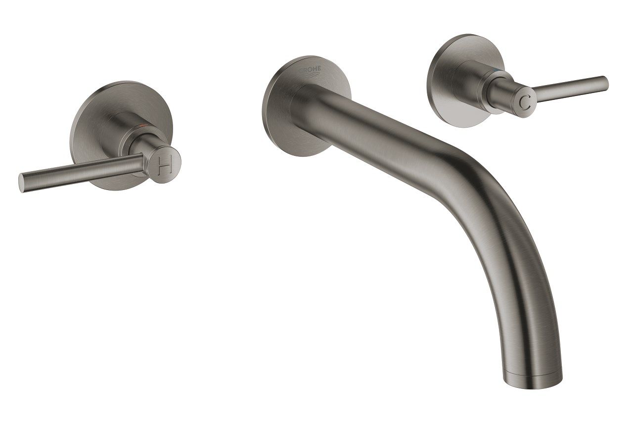 ATRIO - SIZE S | 3 hole washbasin tap Wall-mounted washbasin tap with ...
