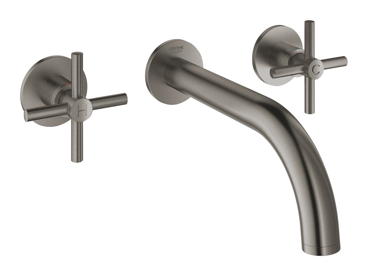 ATRIO - SIZE S | 3 hole washbasin tap Wall-mounted washbasin tap with ...