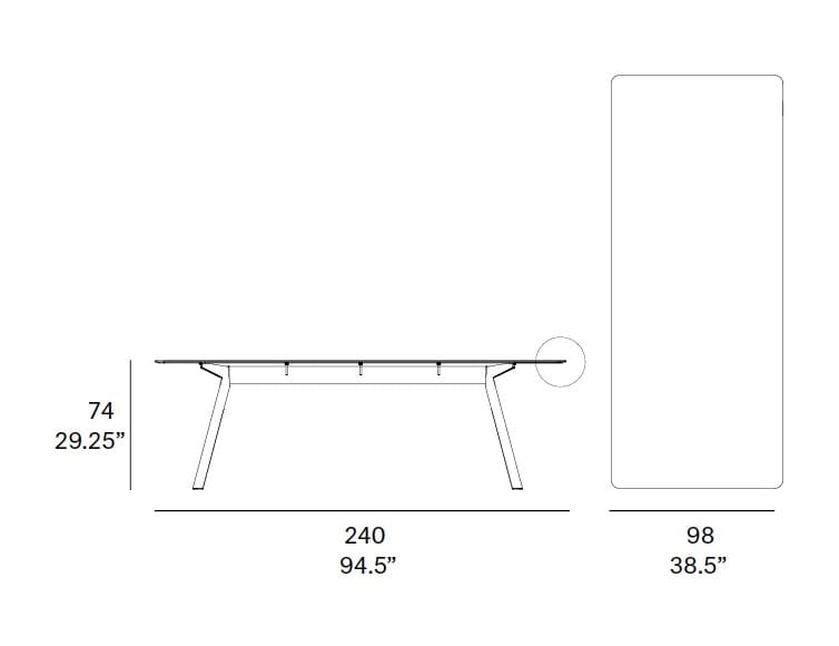 ATRIVM | Rectangular table Rectangular garden table By EXPORMIM | design Manel Molina