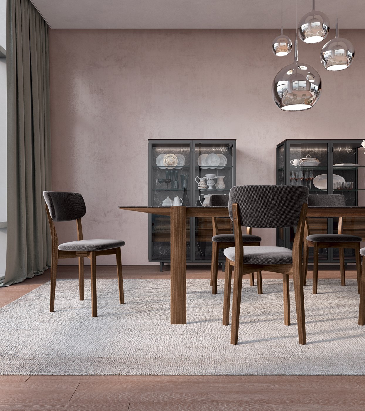AURORA 02 | Display cabinet Wood and glass display cabinet By Febal Casa