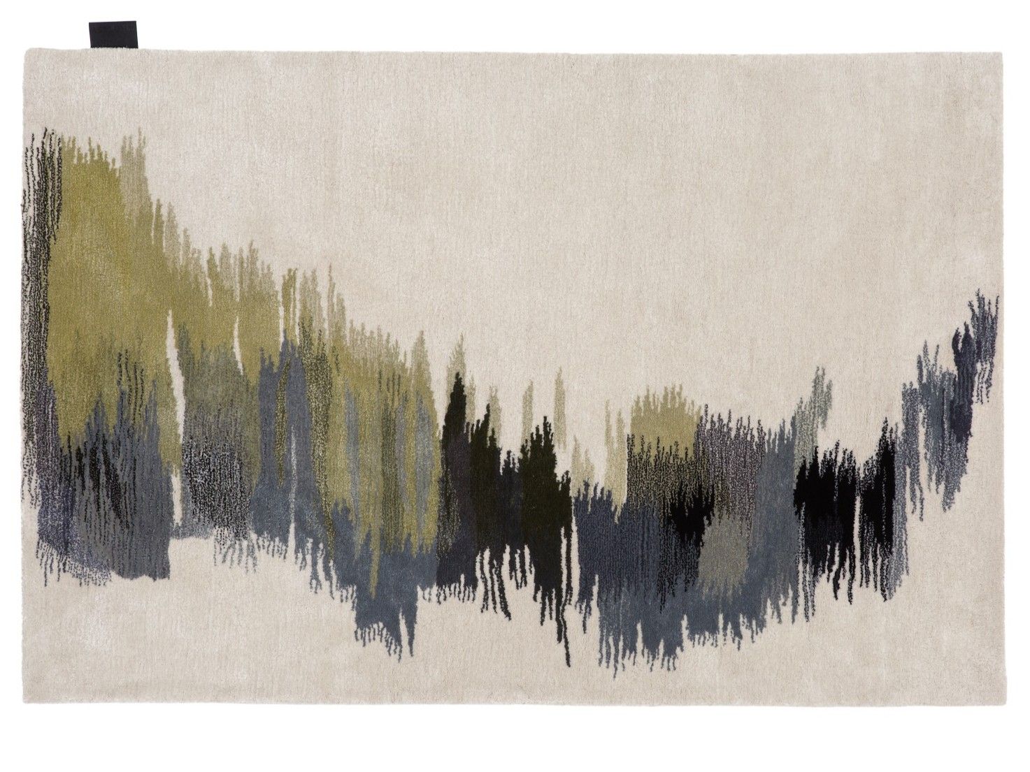 Patterned handmade rectangular wool rug AURORA By ASPLUND design ...