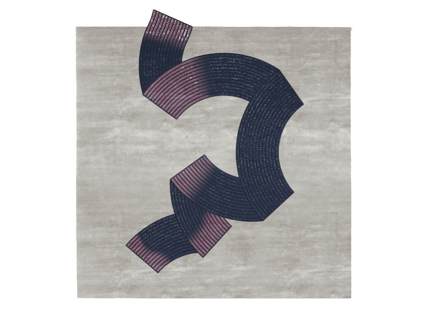 AURORA | Square rug Square rug in wool and bamboo silk By Giorgetti