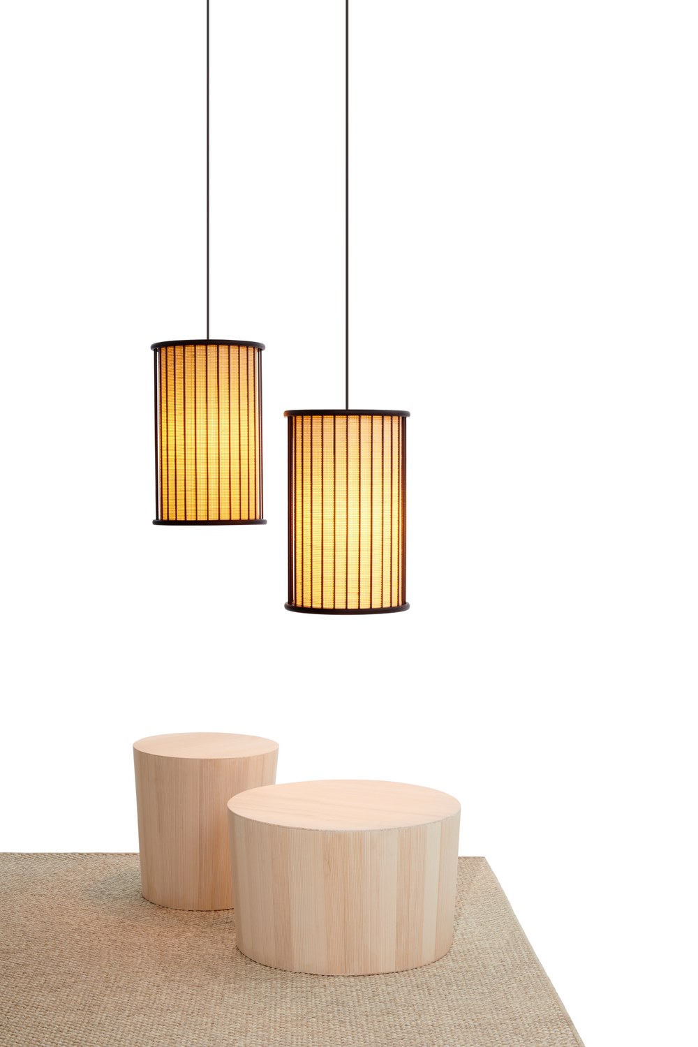 AVA LED juncus pendant lamp By De Padova | design David Lopez Quincoces