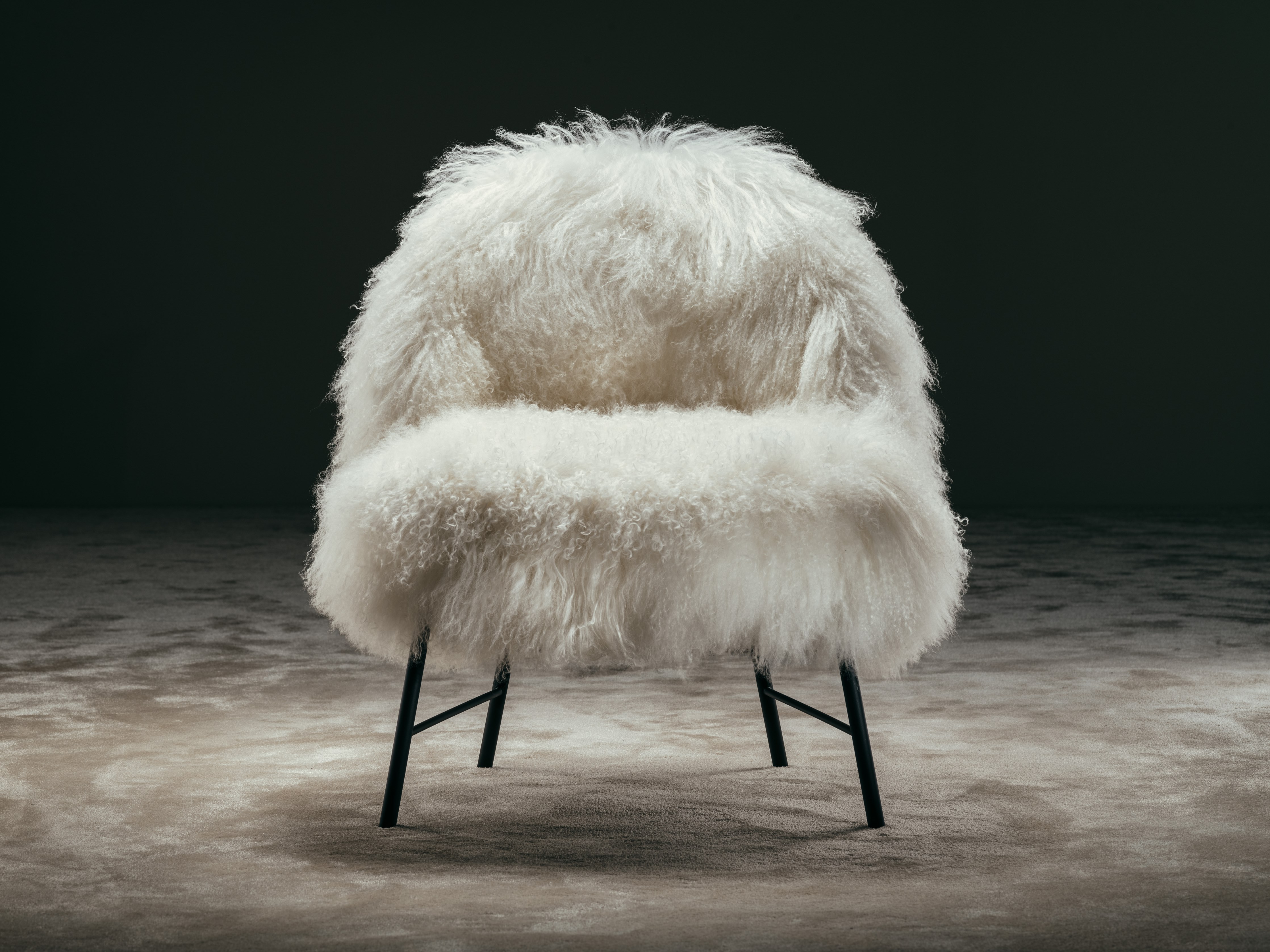 Upholstered fabric armchair AVEC MOI By GIOPAGANI design Giovanni Pagani