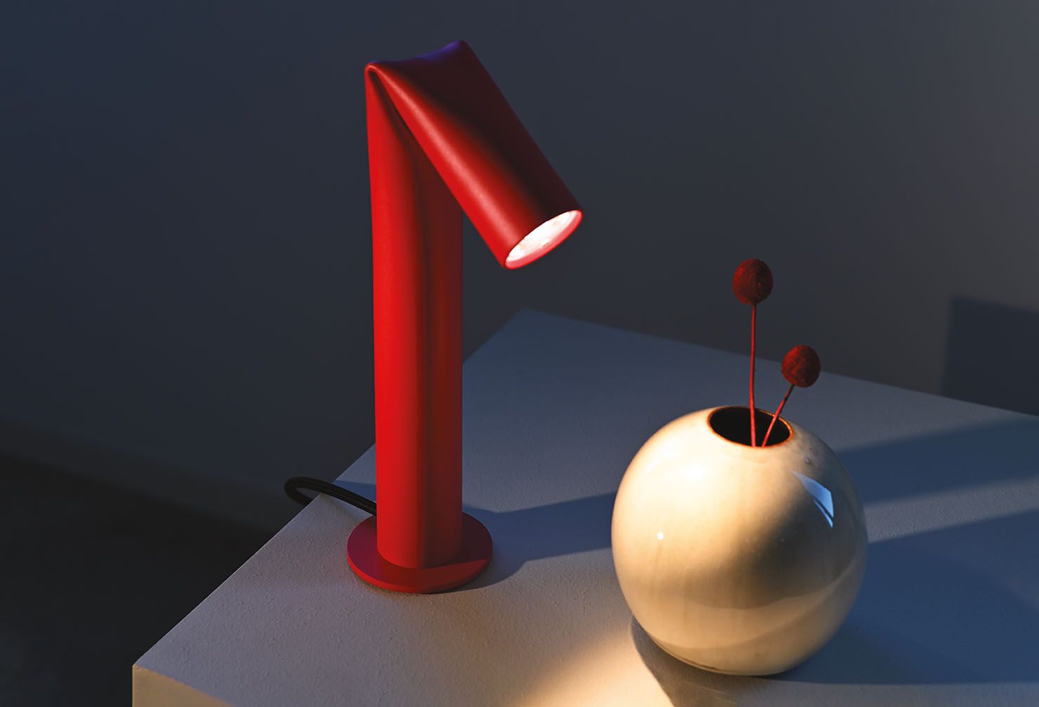 BENDER Aluminium table lamp By AXOLIGHT